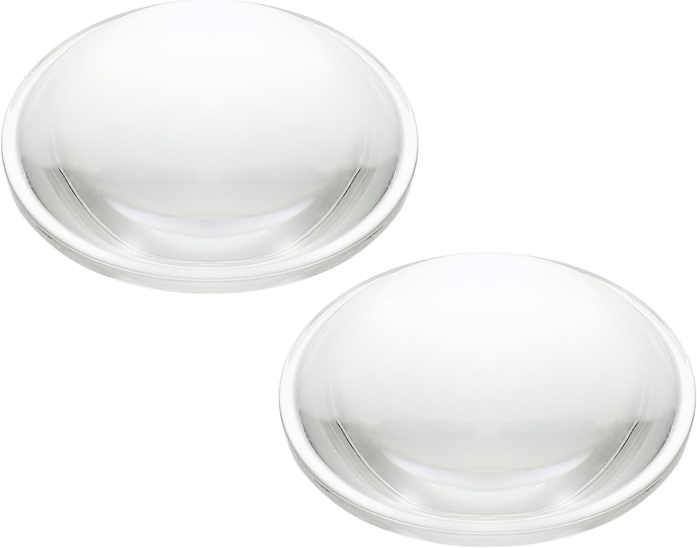 Diameter 66mm Flat Convex Lens, 2 Pcs Height 24mm High Borosilicate ...