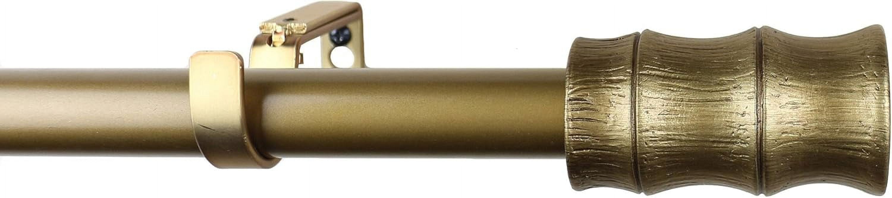 Diameter Bamboo Adjustable Single Drapery Curtain Rod, 48-inch to 84 ...