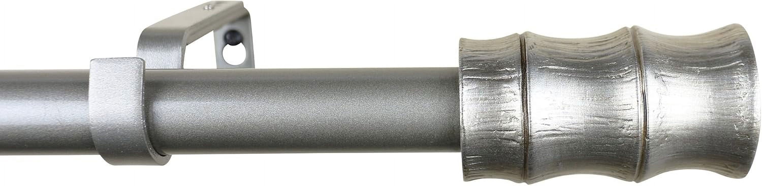 Diameter Bamboo Adjustable Single Drapery Curtain Rod, 84-inch to 120 ...