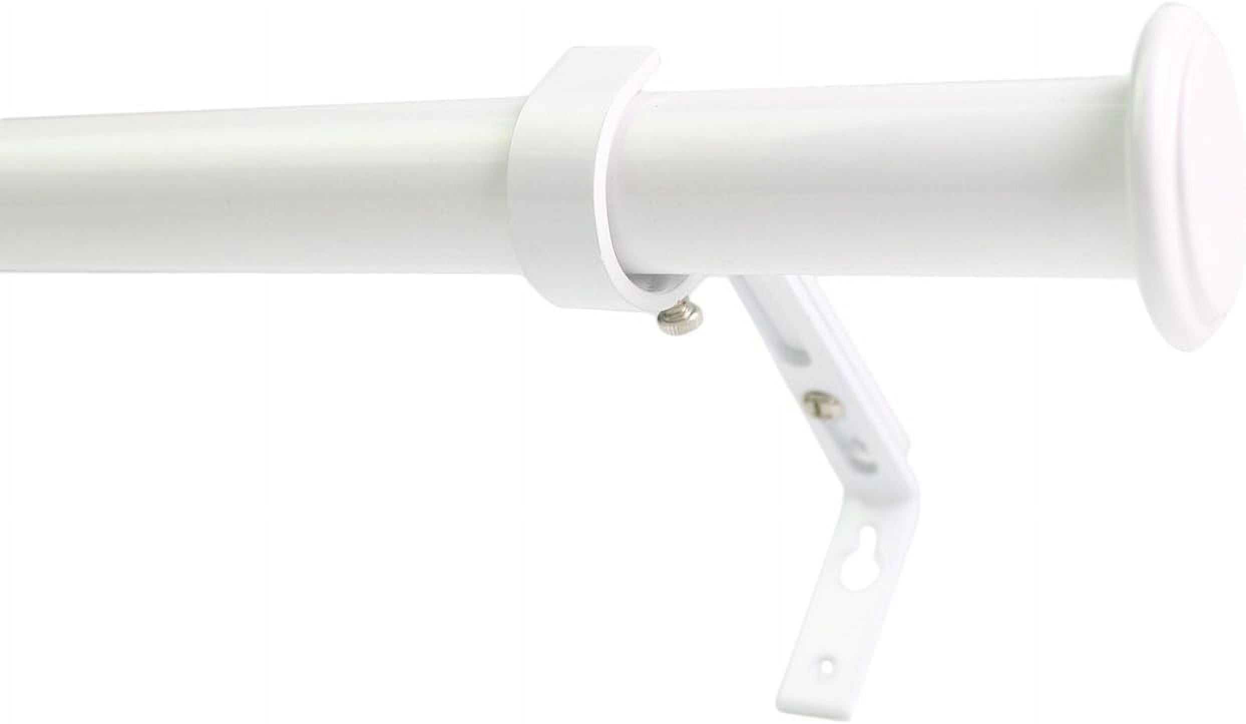 Diameter Bouton Adjustable Single Drapery Curtain Rod, 28-Inch To 48 ...