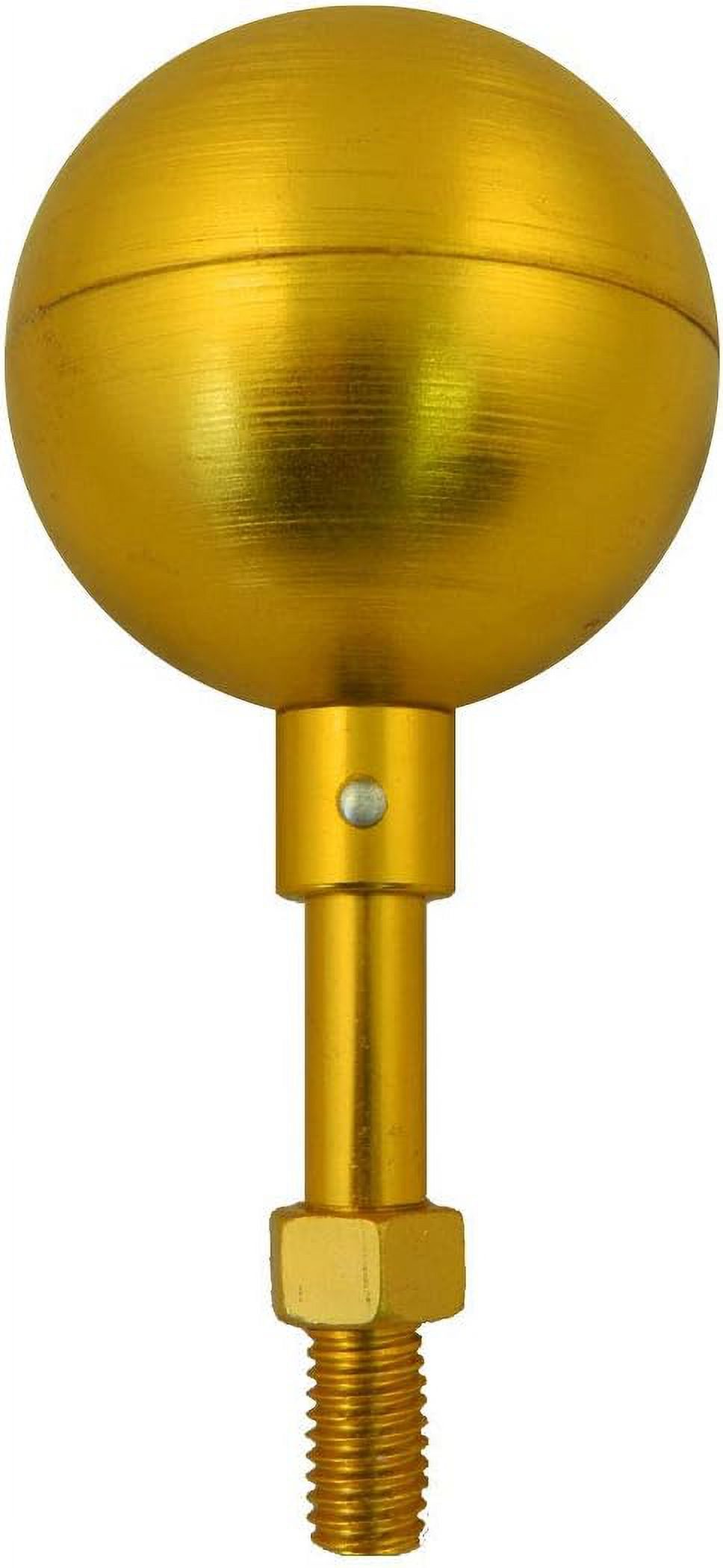 Diameter Gold Anodized Aluminum Flagpole Finial for Outdoor In-Ground ...
