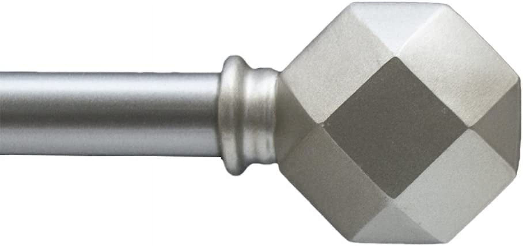 Diameter Mason Adjustable Single Drapery Curtain Rod, 48-inch to 84 ...