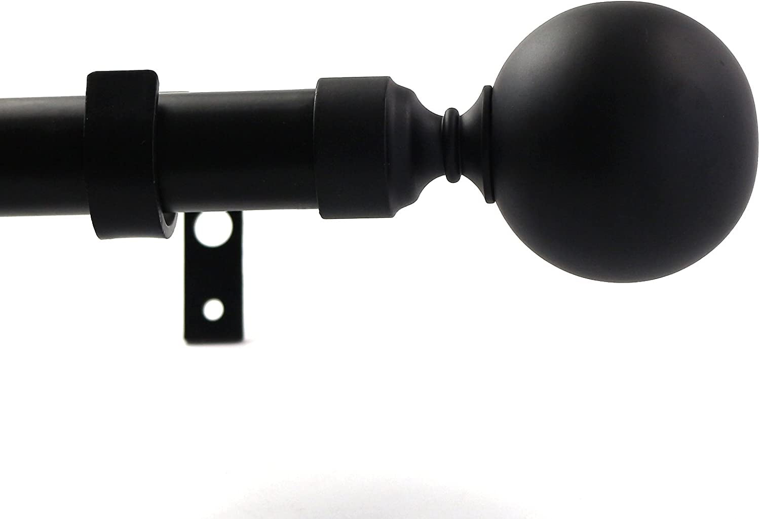 Diameter Steel Adjustable Single Drapery Curtain Rod, 48-inch to 84 ...