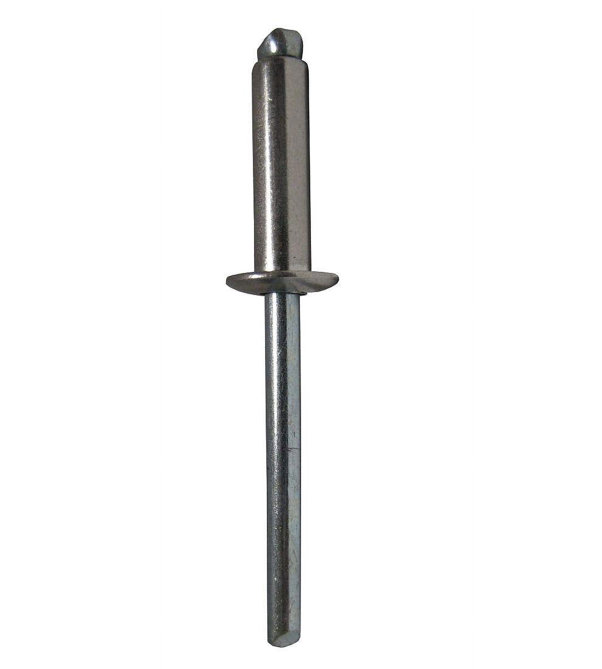 Diameter X 1/4" Stainless Rivet with Steel Mandrel, Dome Head, .126 ...
