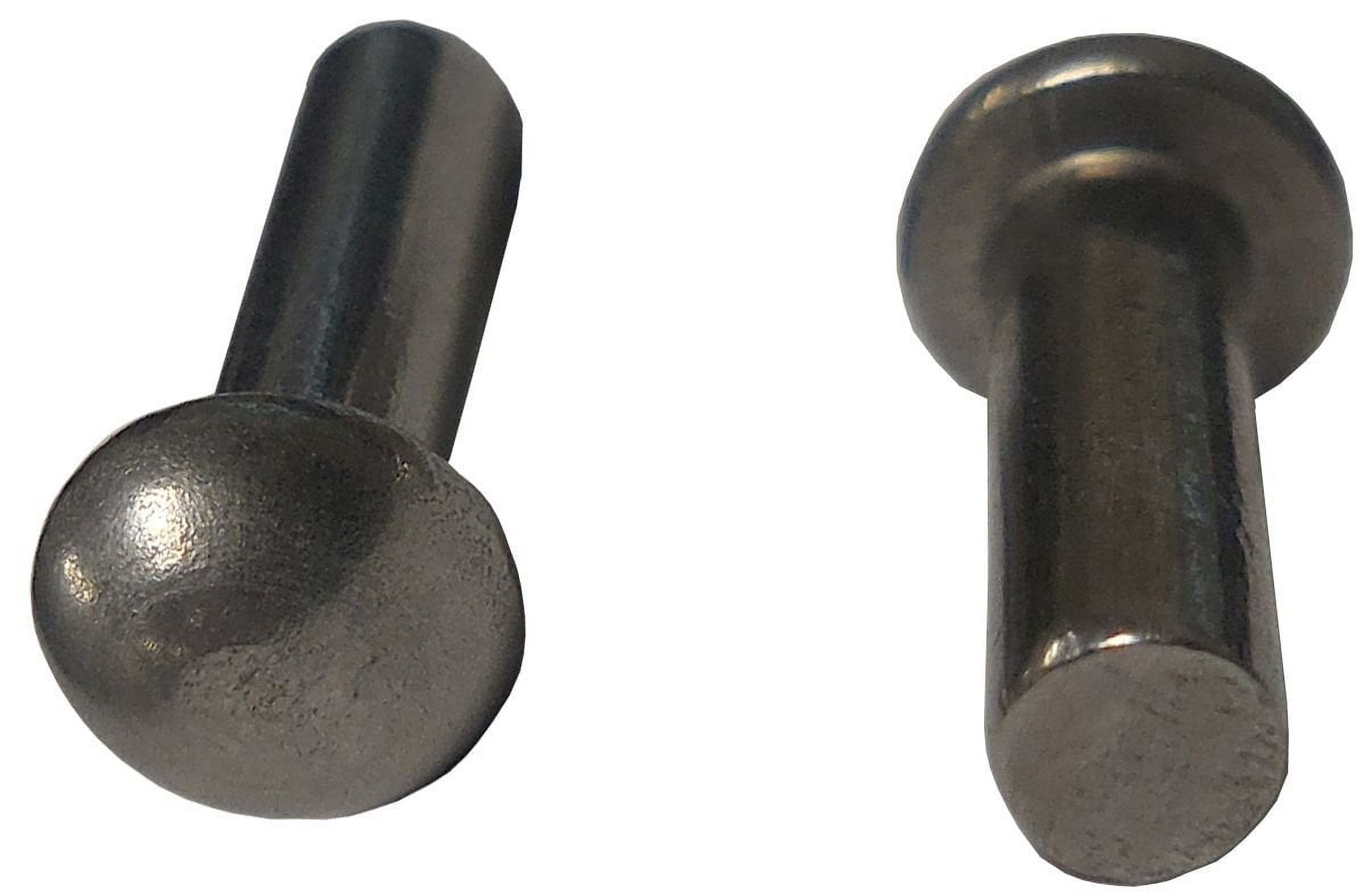 Diameter X 3/8" Length, Solid 300 Stainless Steel Rivet, Round Head ...