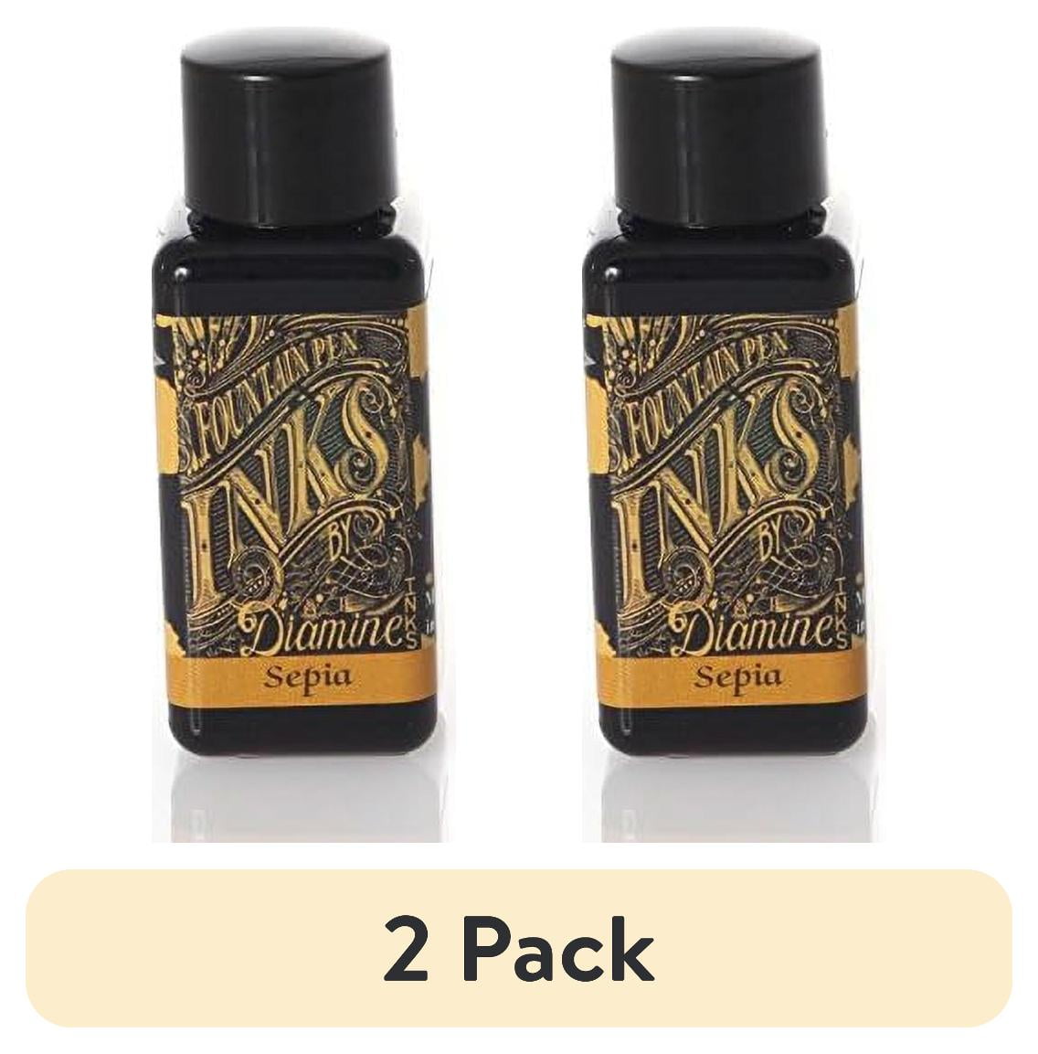 (2 pack) Diamine 30 ml Bottle Fountain Pen Ink, Sepia - Walmart.com