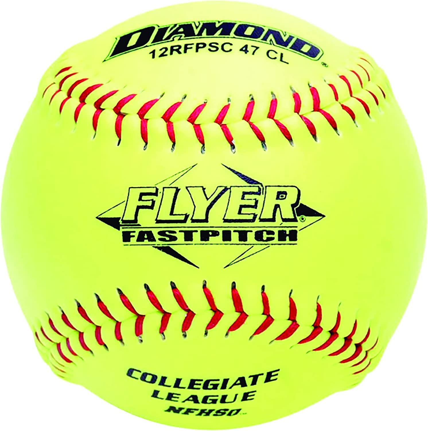 Diamond 12", 12RFPSC 47 CL Fastpitch Softballs - 12 Balls Pack ...