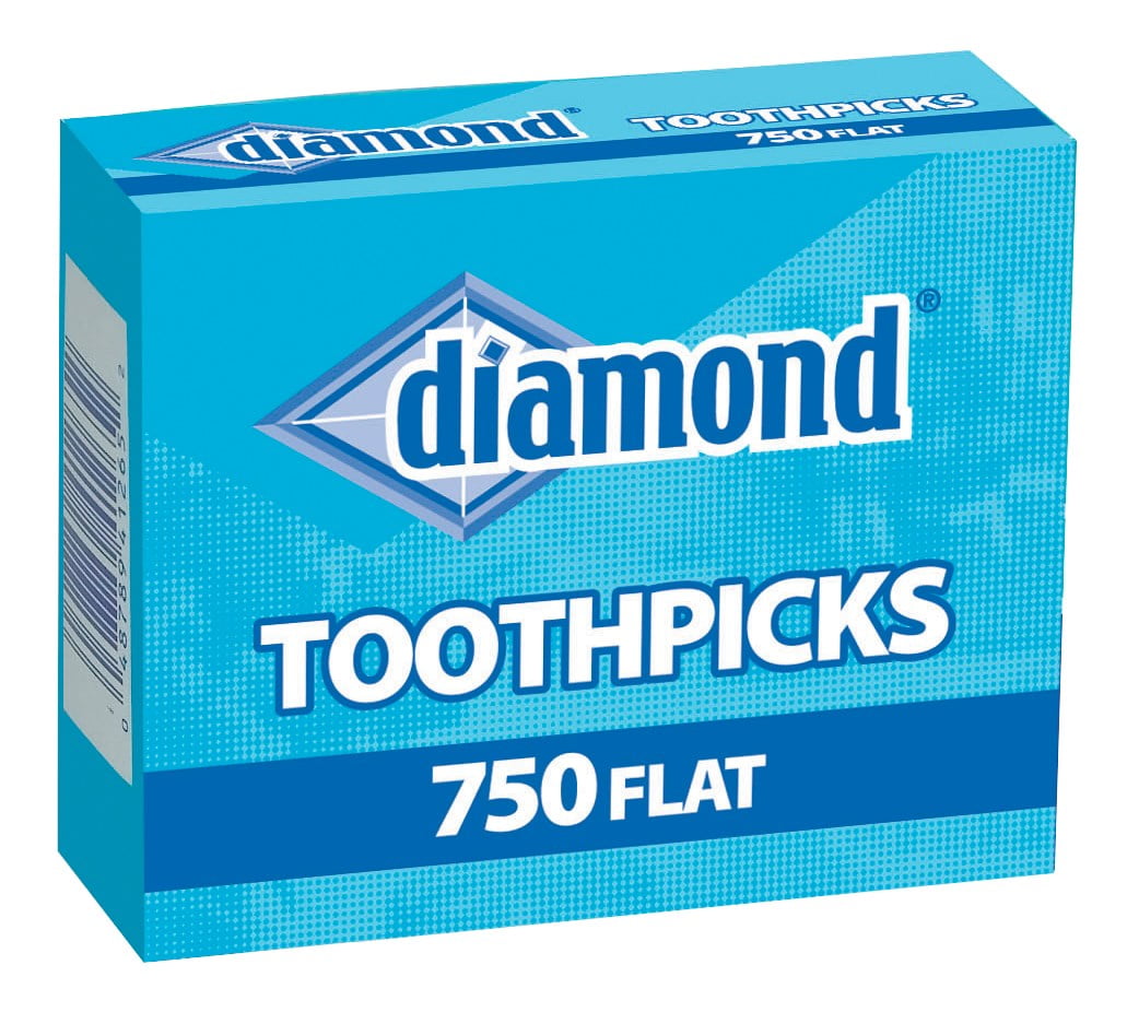 Diamond 41265 Flat Toothpicks 750 Count Pack of 48 - Walmart.com