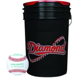 Diamond 6-Gallon Ball Bucket with 30 USSSA DOL-1 Baseballs - Walmart.com