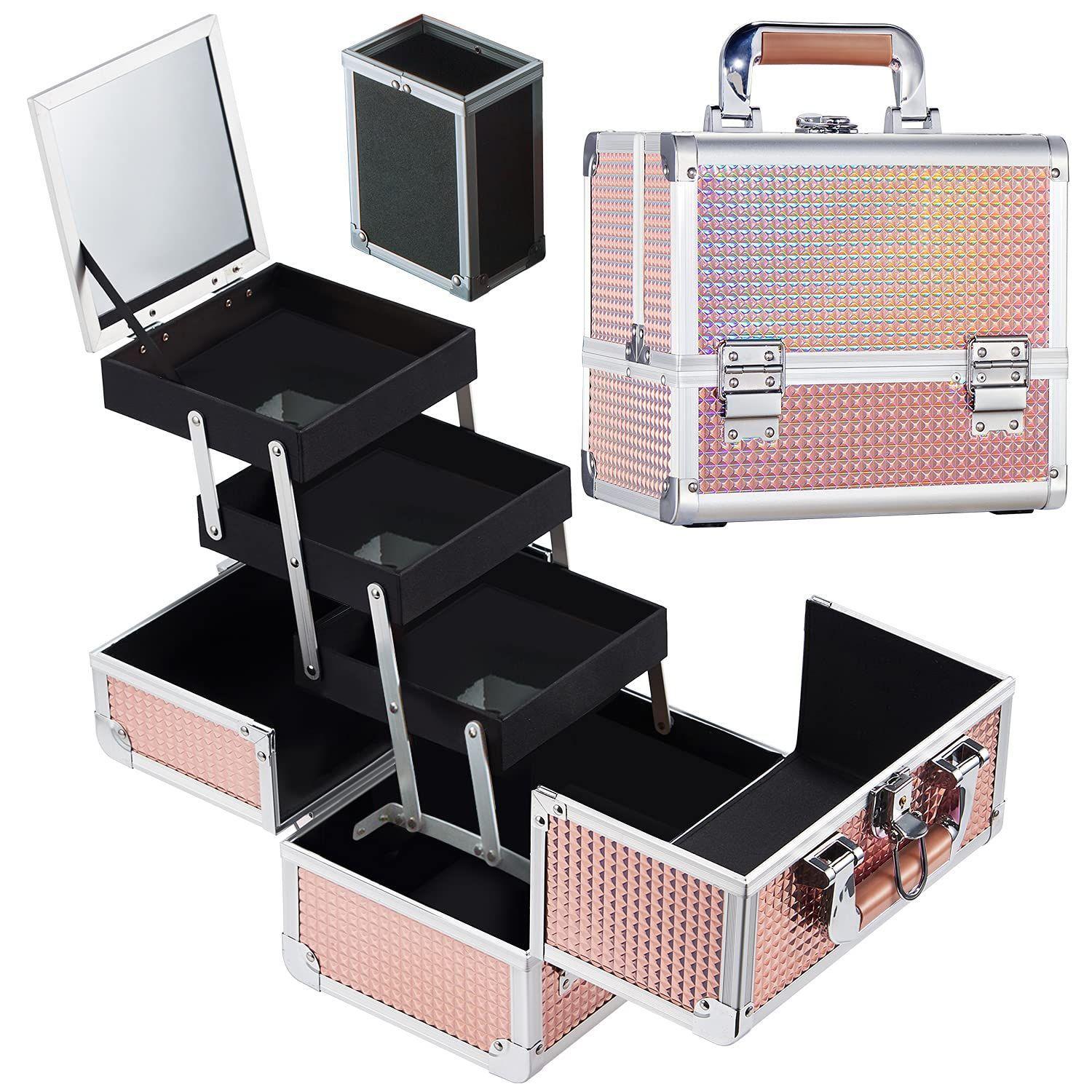 Diamond ABS hand-held aluminum makeup case design - Walmart.com