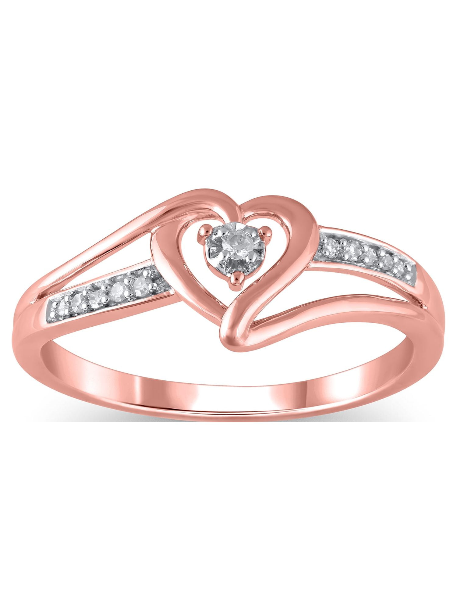 Diamond Accent (I3 clarity, J-K color) Hold My Hand Diamond Heart ...