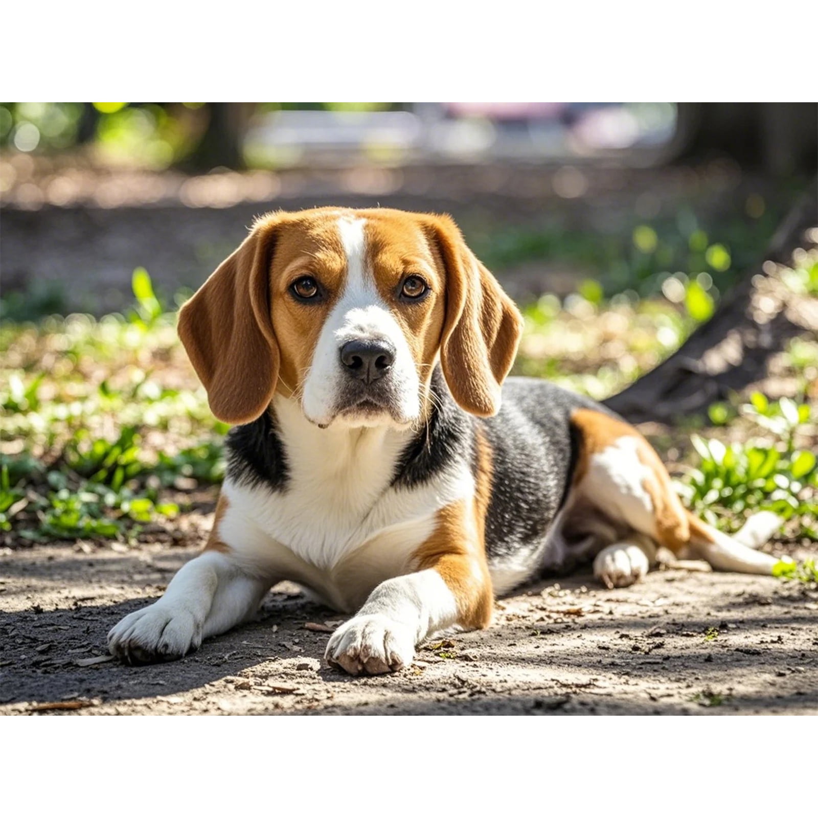 Diamond Art Beagle 5D Diamond Painting DIY Kits Full Round Drill Beads ...