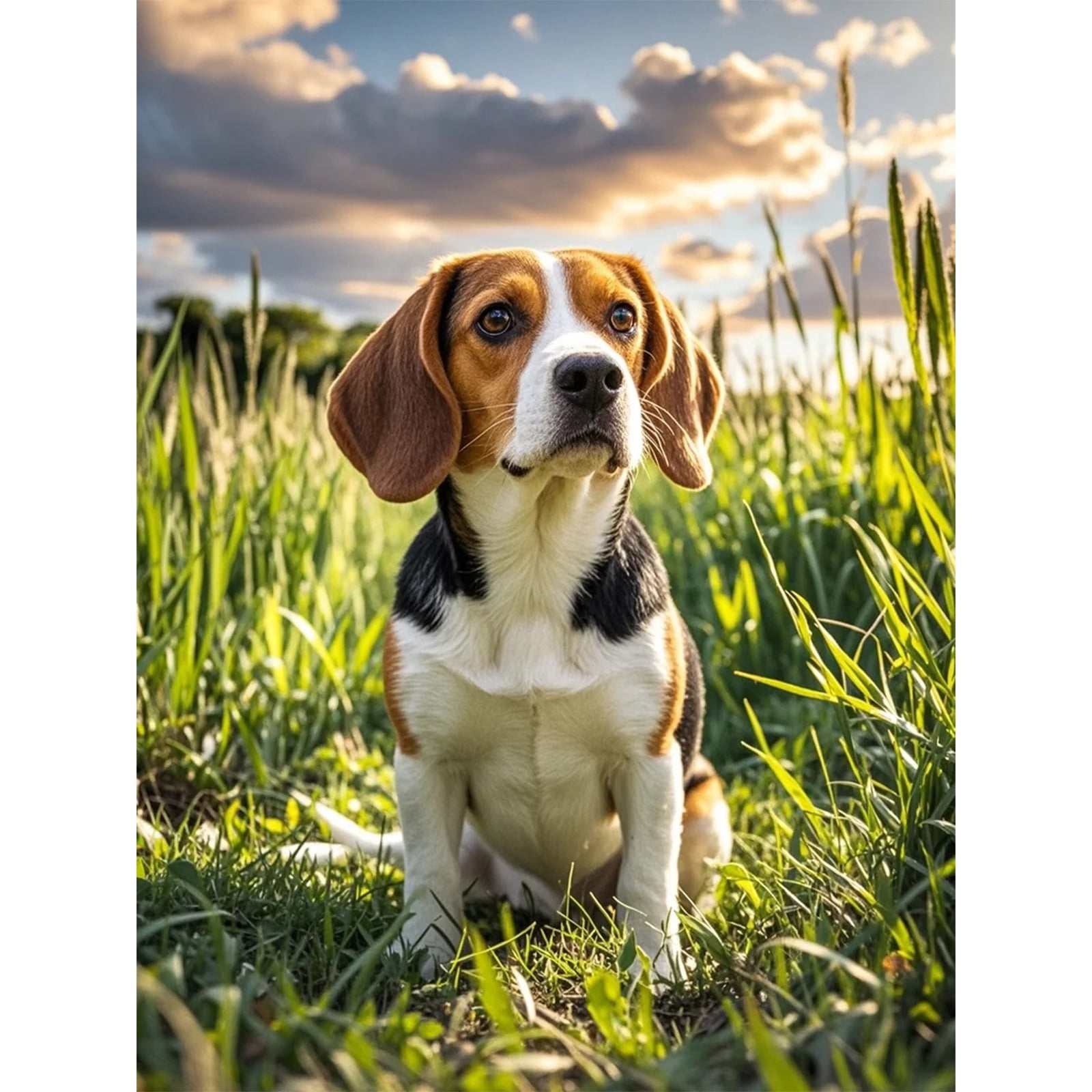 Diamond Art Beagle 5D Diamond Painting DIY Kits Full Round Drill ...