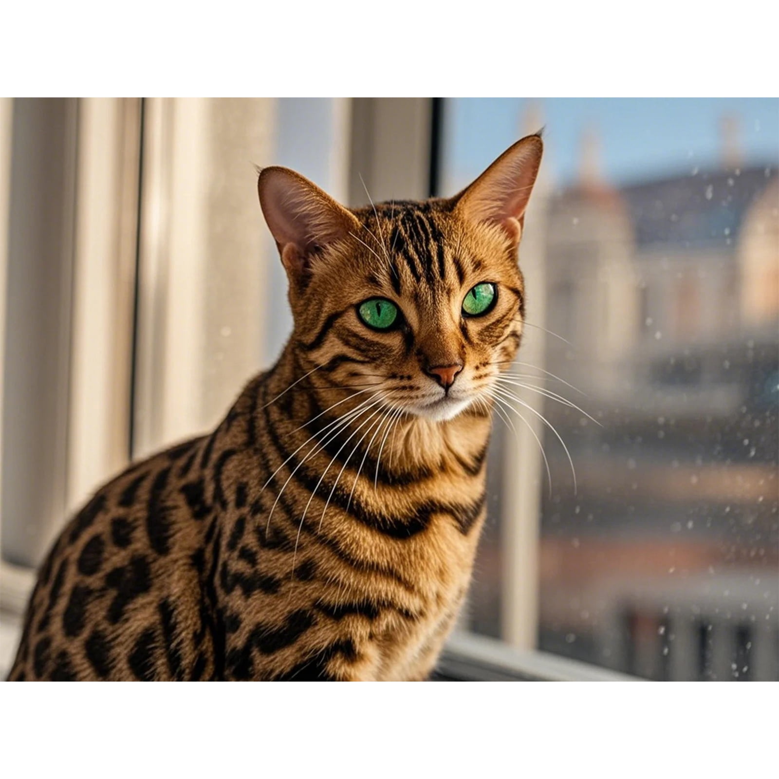 Diamond Art Bengal Cat Kitten 5D Diamond Painting DIY Kits Full Round ...