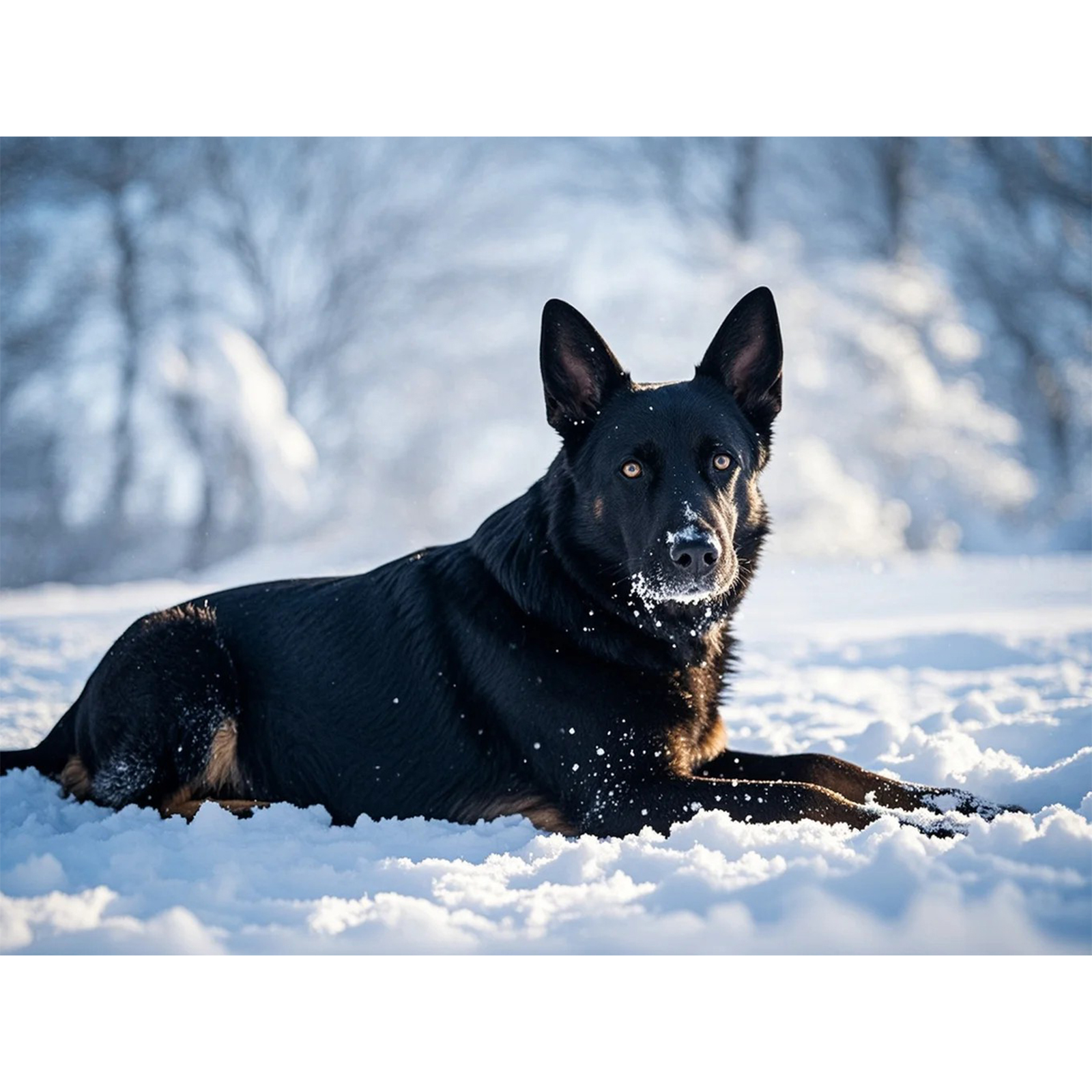 Diamond Art Black German Shepherd 5D Diamond Painting DIY Kits Full ...