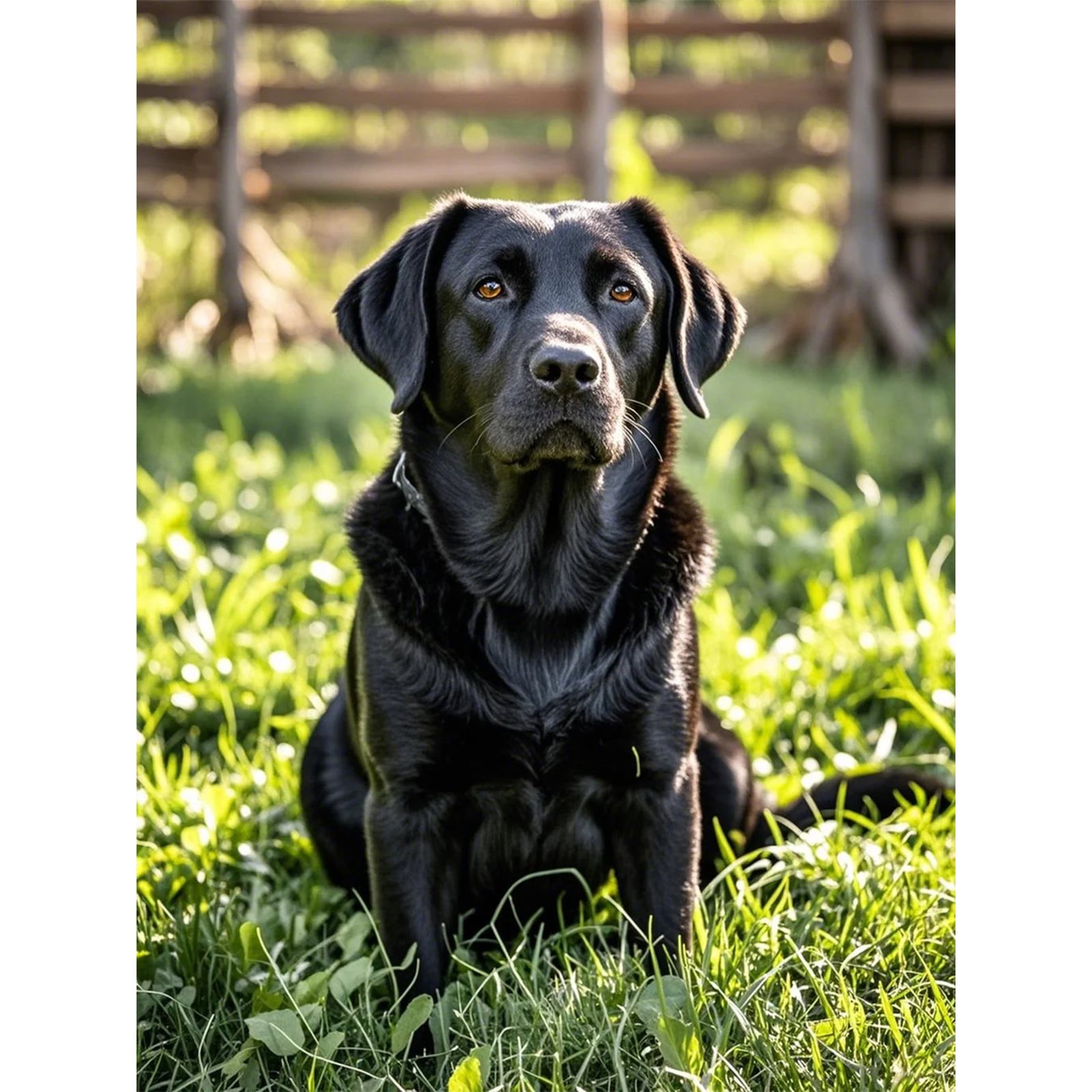 Diamond Art Black Labrador Retriever 5D Diamond Painting DIY Kits Full ...