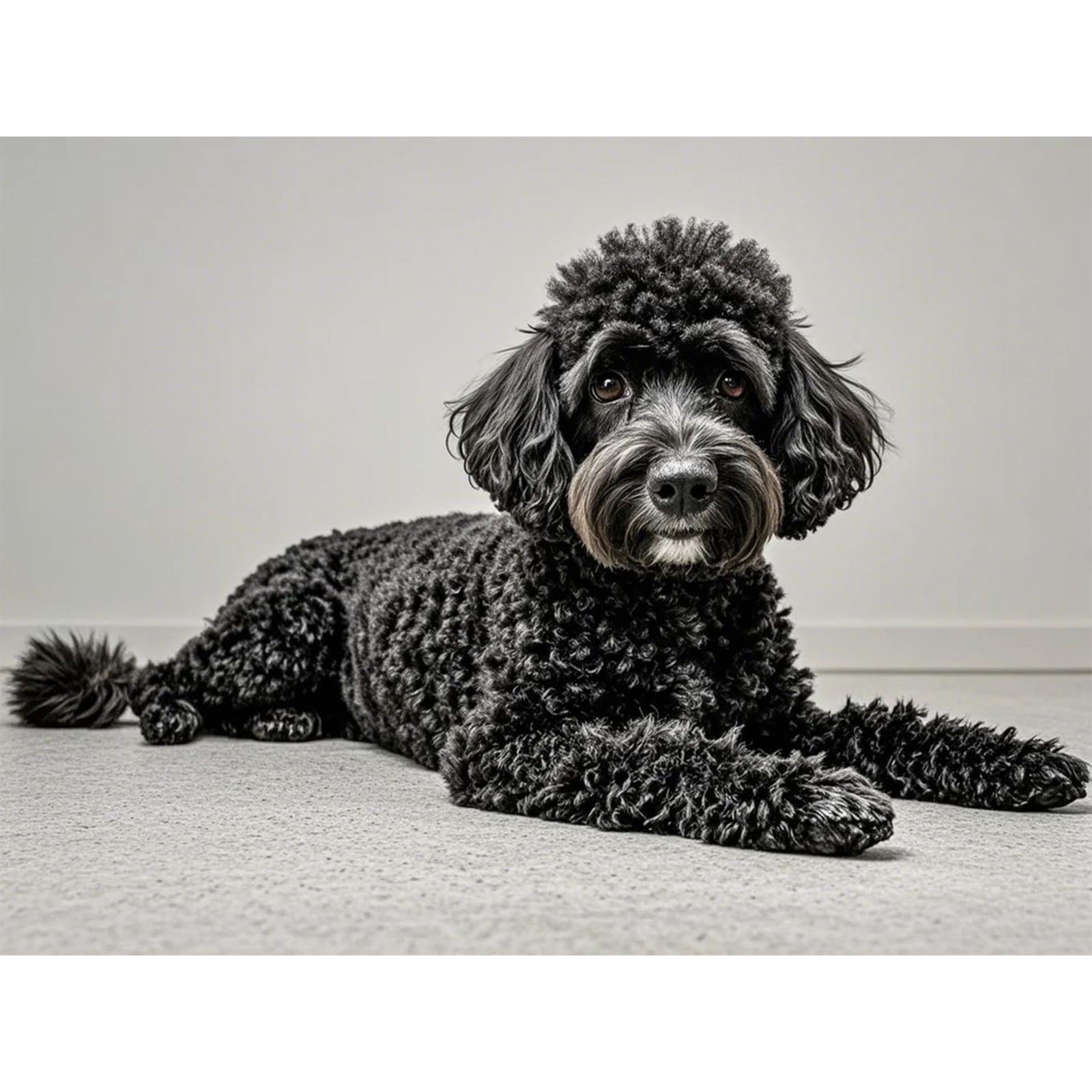 Diamond Art Black Poodle 5D Diamond Painting DIY Kits Full Round Drill ...