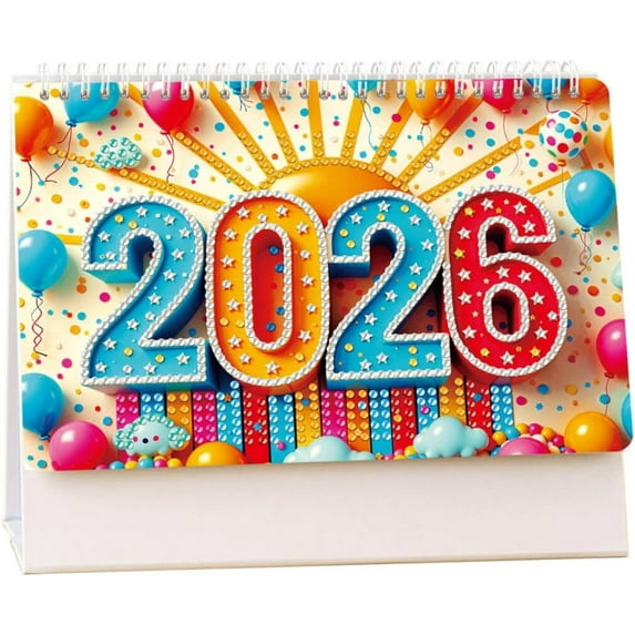 Diamond Art Calendar 2026, DIY Diamond Art Painting Monthly Flip ...