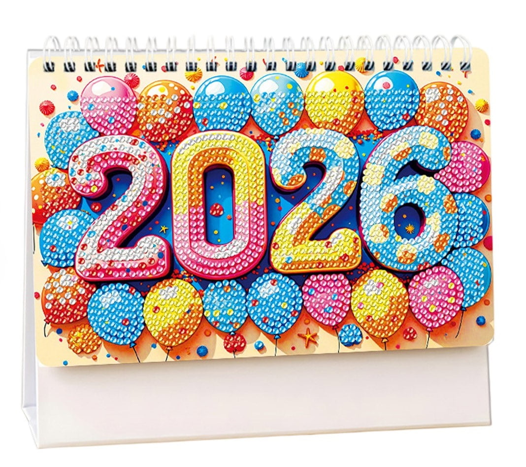 Diamond Art Calendar 2026, DIY Diamond Art Painting Monthly Flip ...