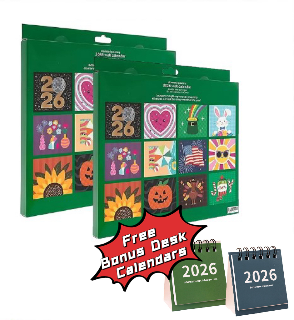 Diamond Art Calendar 2026,Diamond Painting 2026 Wall Calendar Diamond ...
