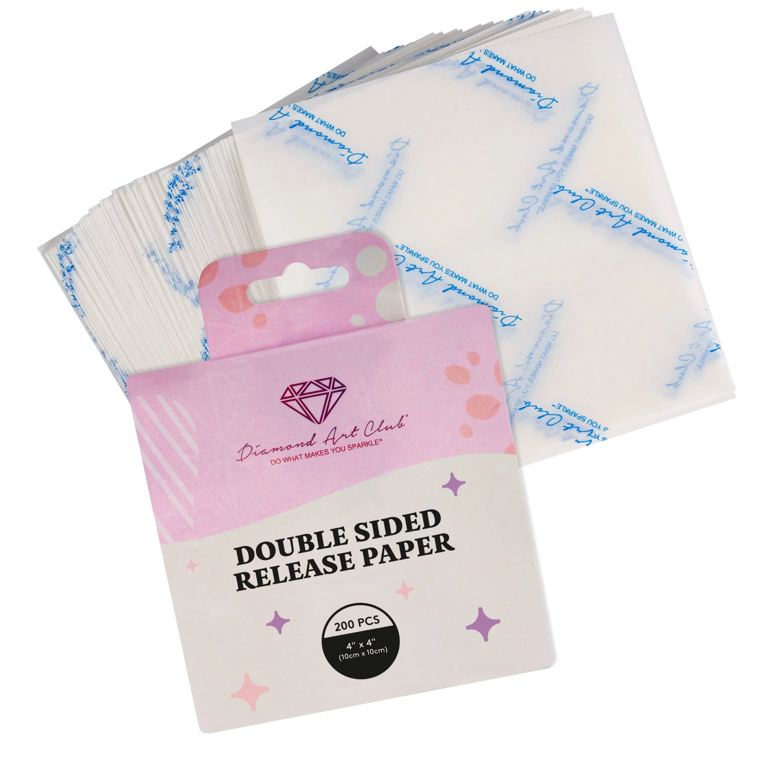 Diamond Art Club Double-Sided Silicone Release Paper, 200 Pieces, 4x4 ...