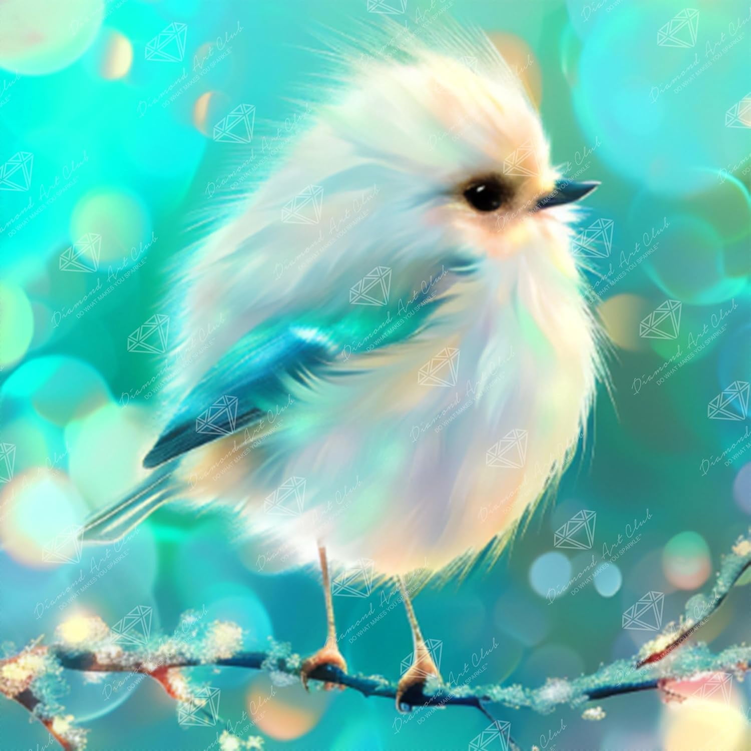 Diamond Art Club Good Morning - Bird Diamond Painting Kit, Fun DIY ...