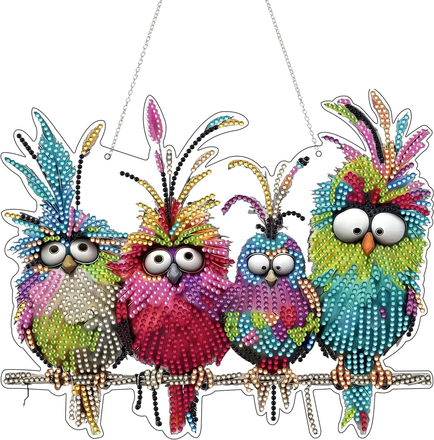 Diamond Art Hanging Kit for Adult, Special Shaped Rhinestone, Double ...