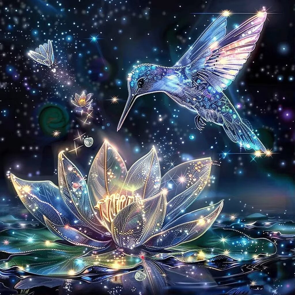 Diamond Art Hummingbird DIY 5D Diamond Painting Kits for Beginners ...