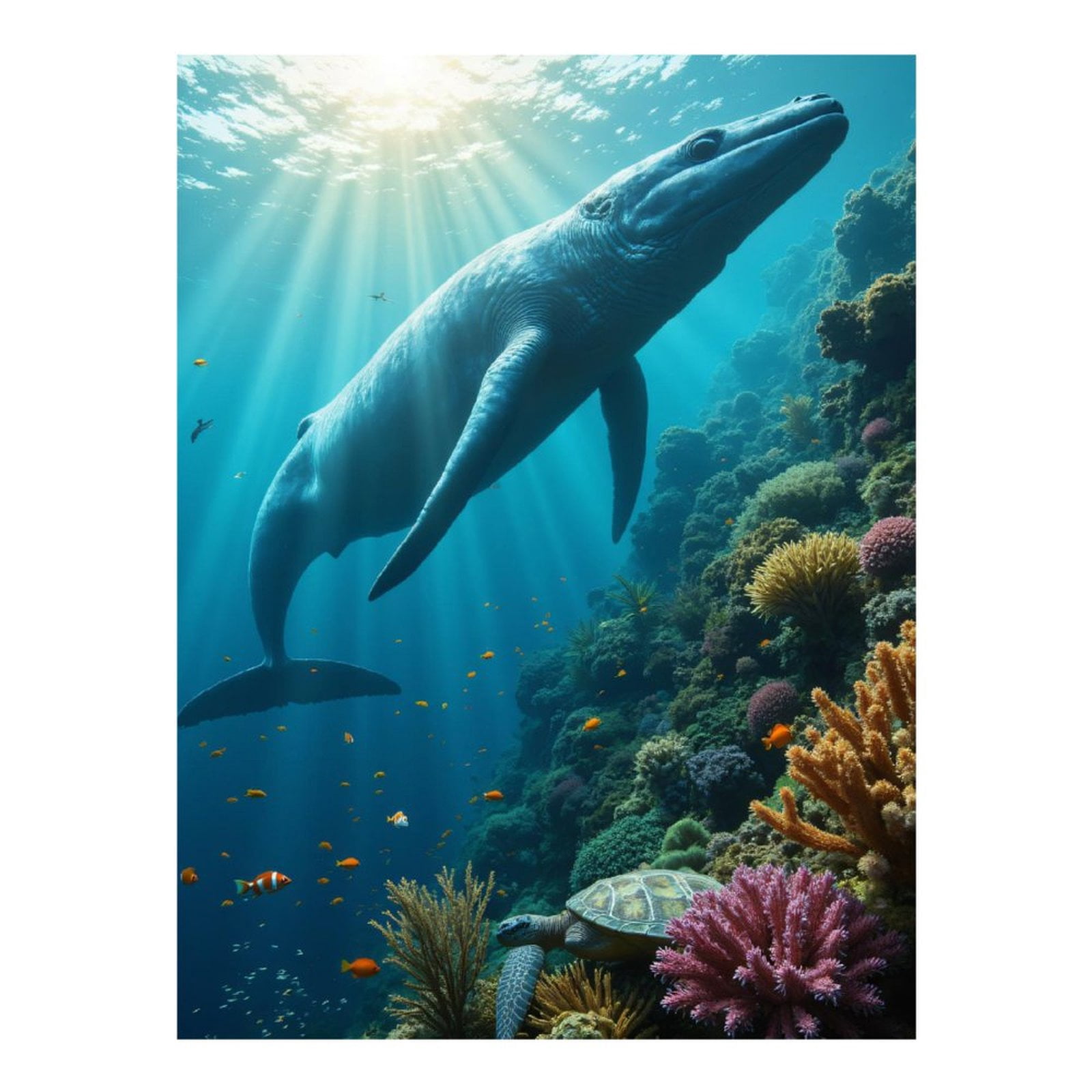 Diamond Art Kit for Adults, Ancient Marine Creatures Coral Reef Diamond ...