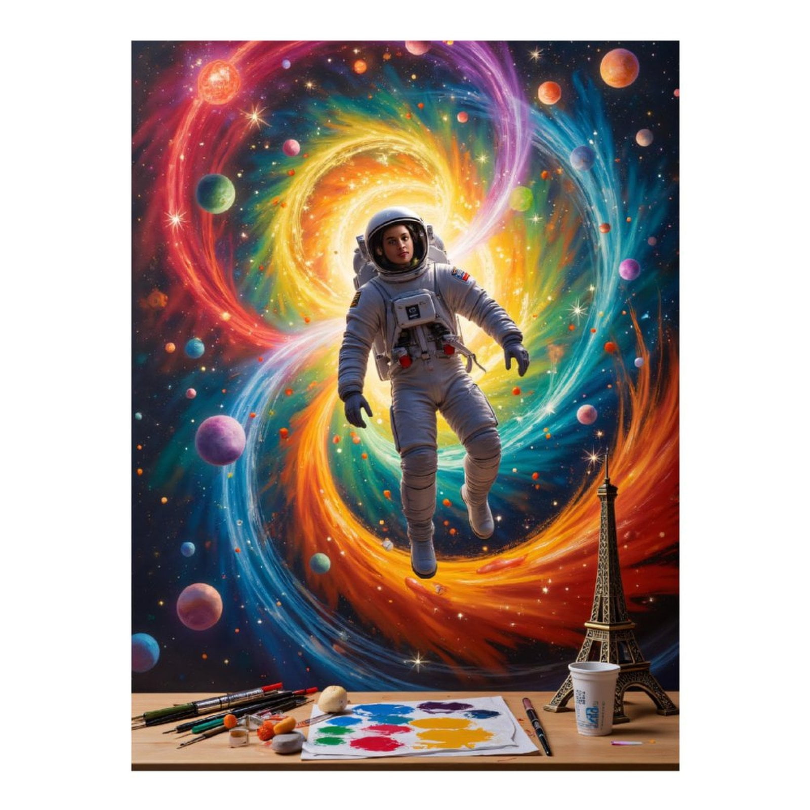Diamond Art Kit for Adults, Astronaut Painting Space Swirls Art Diamond ...