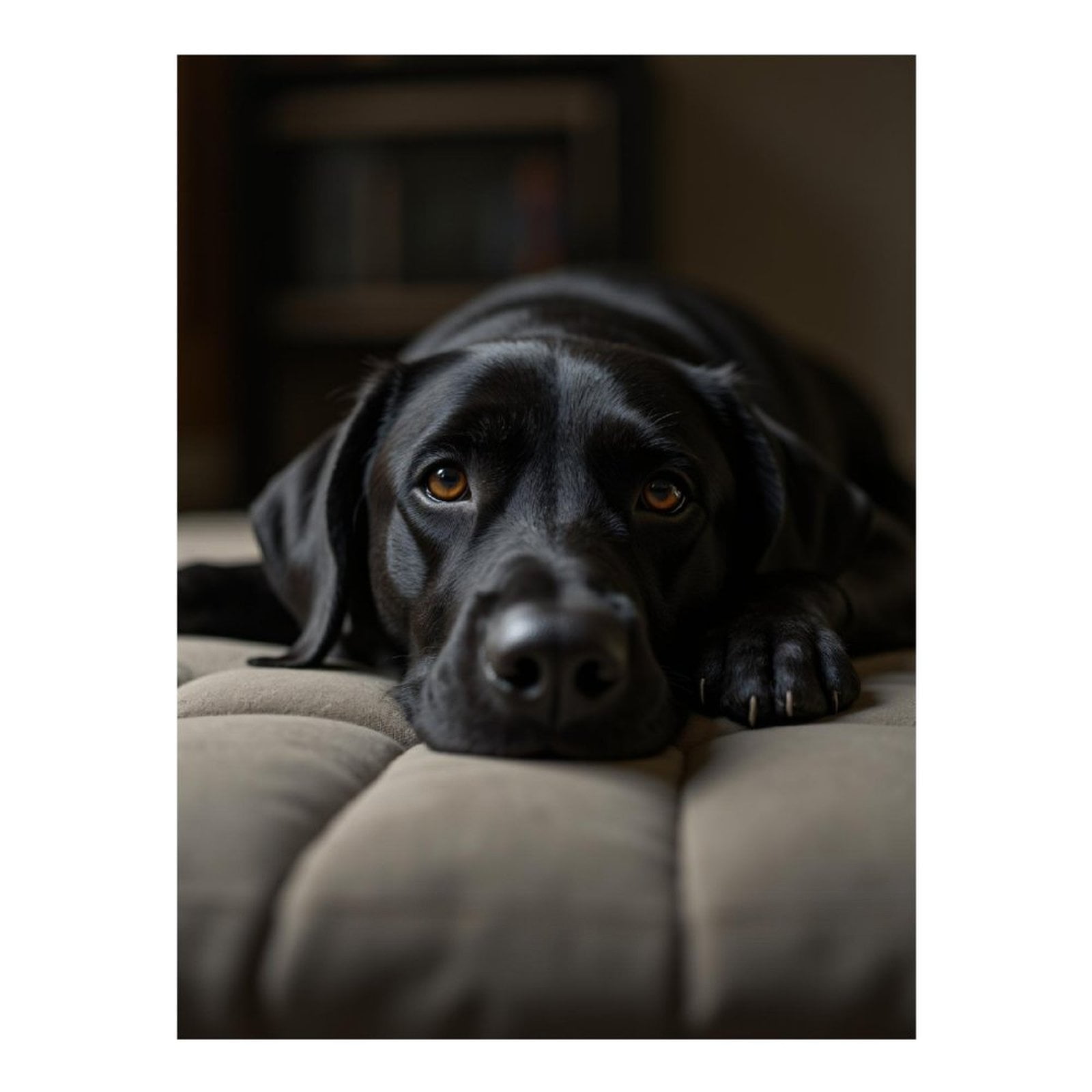 Diamond Art Kit for Adults, Black Labrador Dog Relaxing Diamond ...