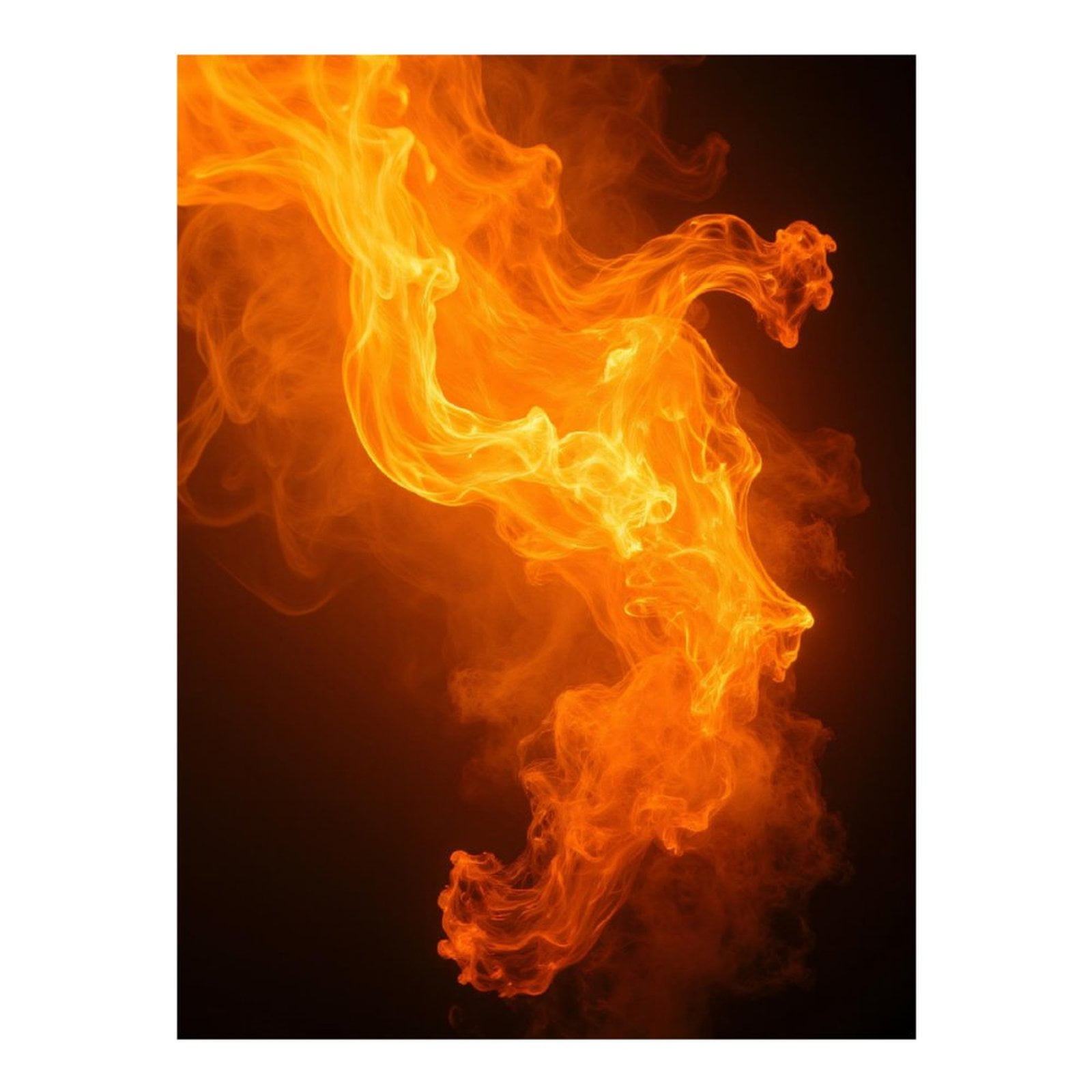 Diamond Art Kit for Adults, Blazing Orange Fire Flames Motion Diamond ...