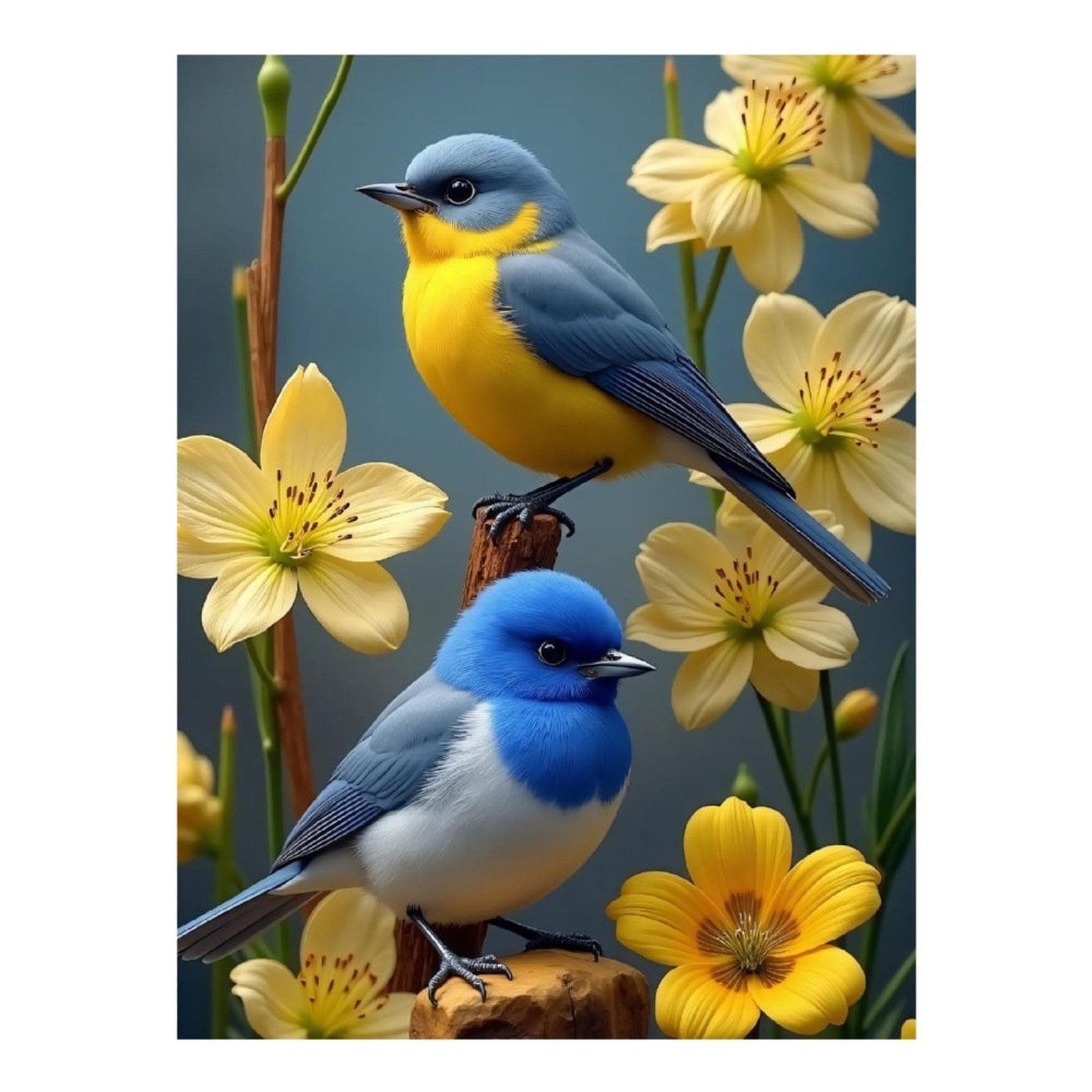 Diamond Art Kit for Adults, Bright Bluebird Print No.35 Diamond ...