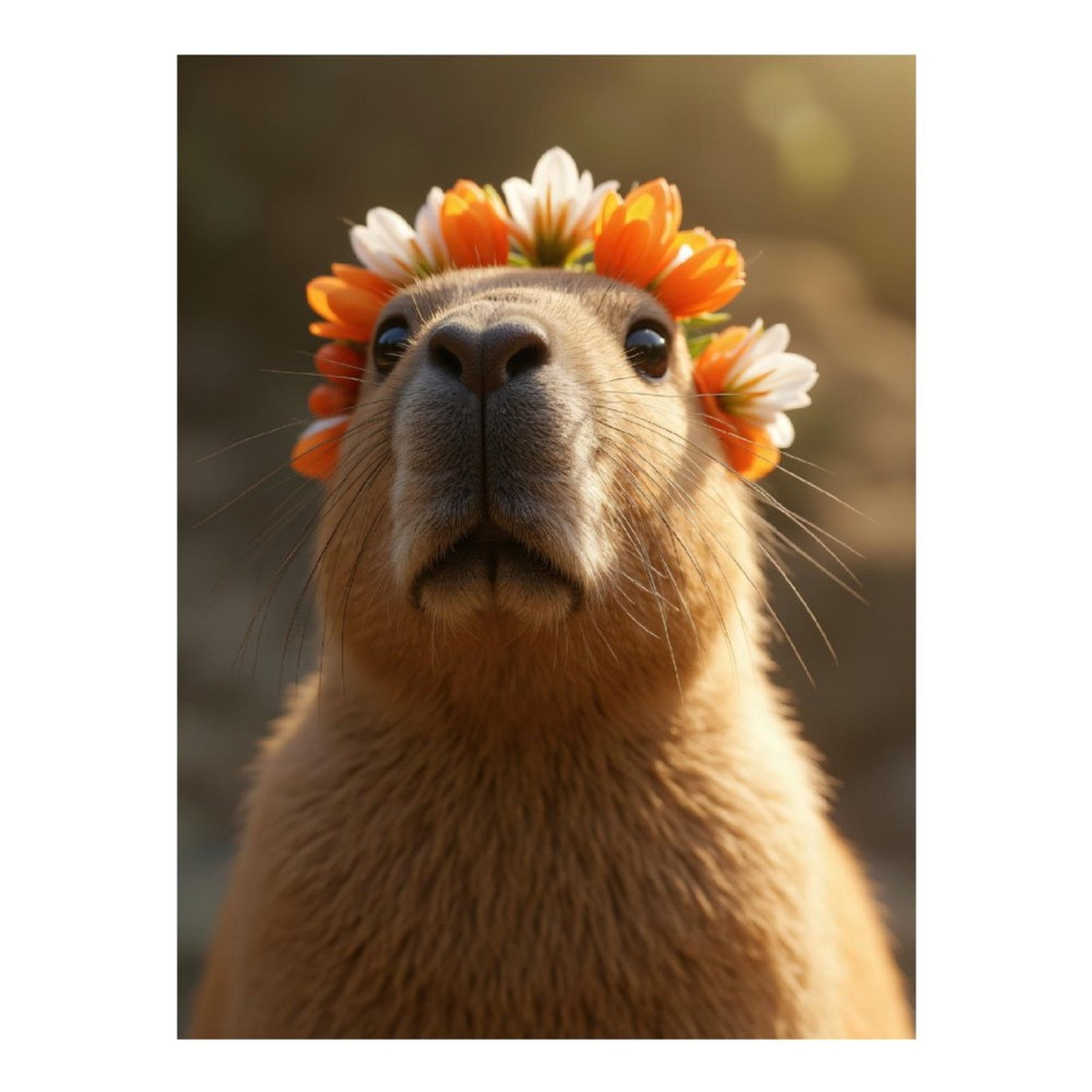 Diamond Art Kit for Adults, Capybara Flower Crown Charm Diamond ...