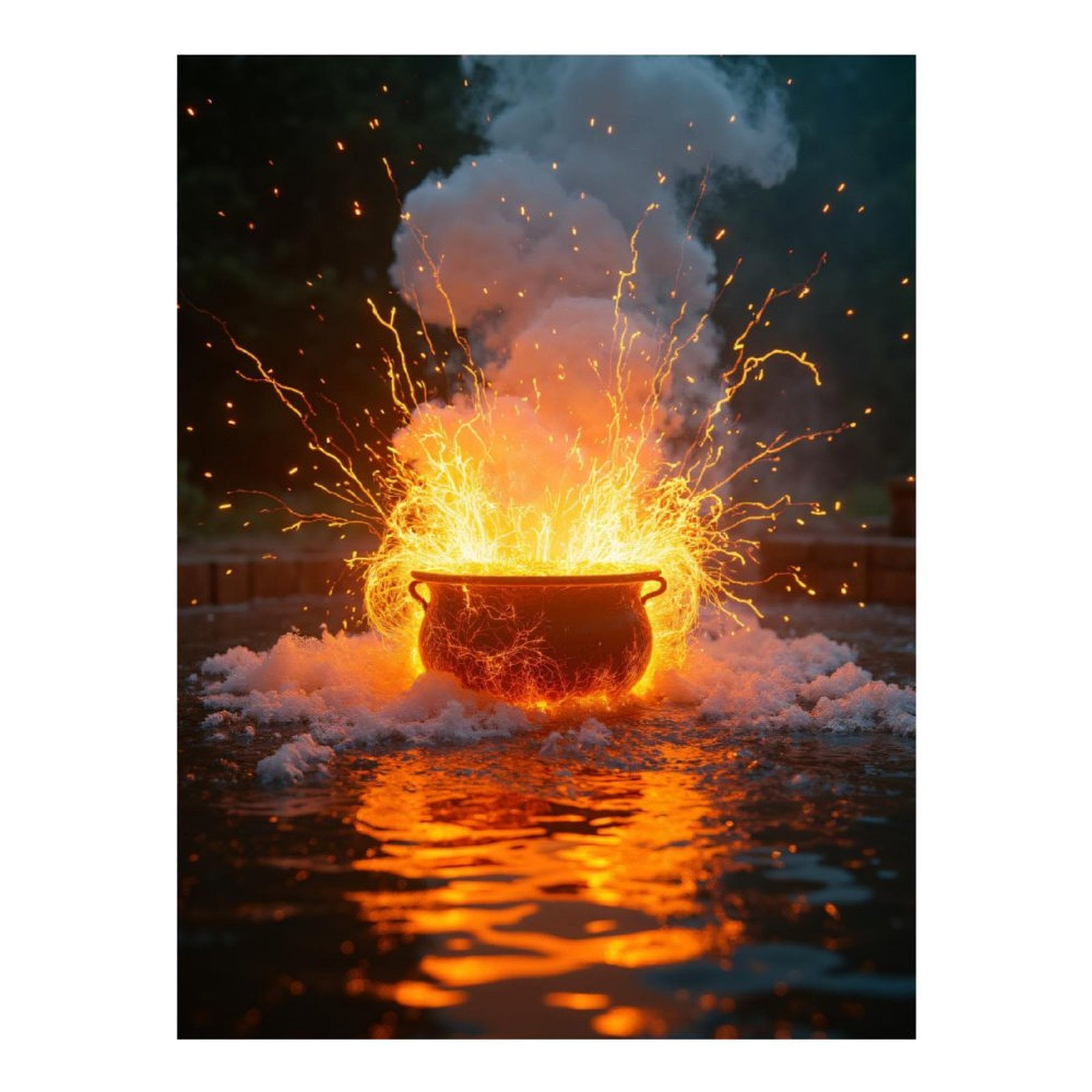 Diamond Art Kit for Adults, Cauldron Sparks Magical Explosion Diamond ...