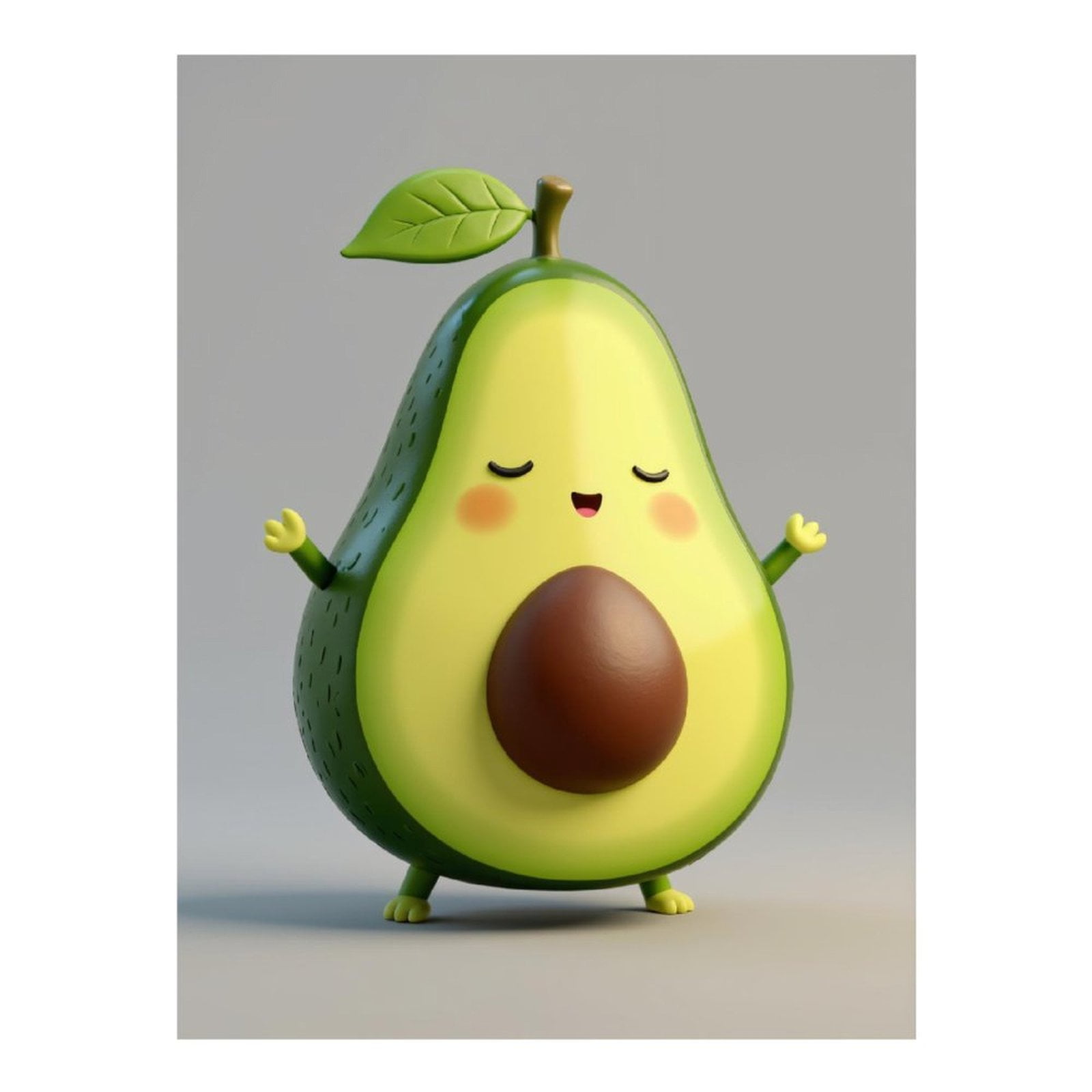Diamond Art Kit for Adults, Cheerful Avocado Character Cartoon Diamond ...