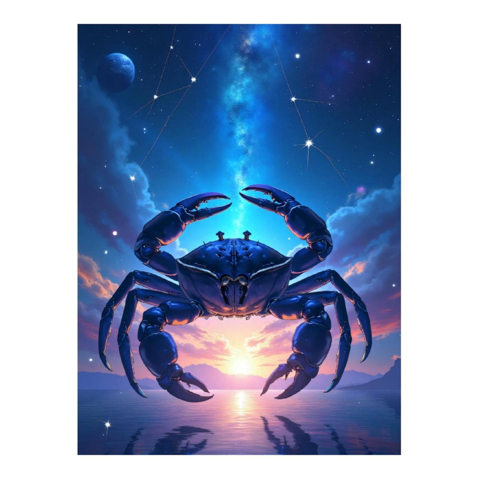 Diamond Art Kit for Adults, Classic Cool Crab Print No.8 Diamond ...