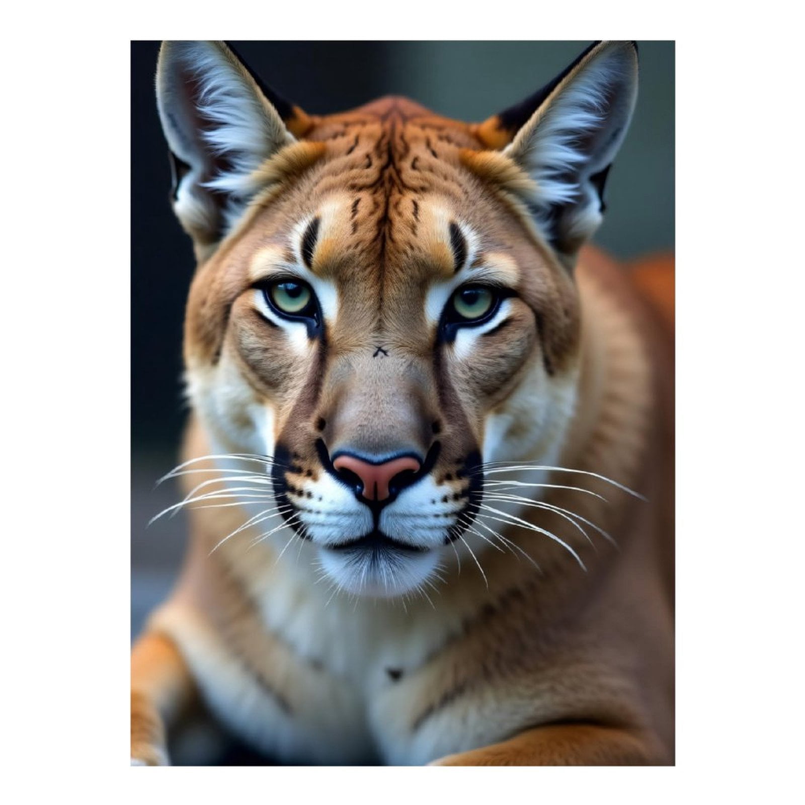 Diamond Art Kit for Adults, Classic Realistic Cougar Print No.7 Diamond ...