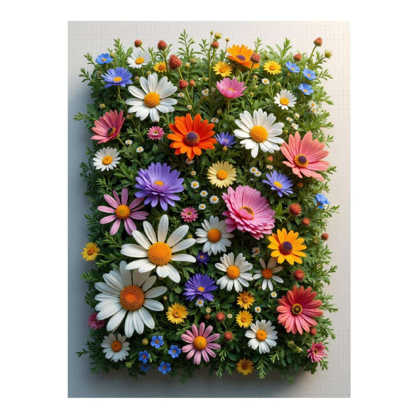 Diamond Art Kit for Adults, Colorful Floral Garden Pattern Diamond ...