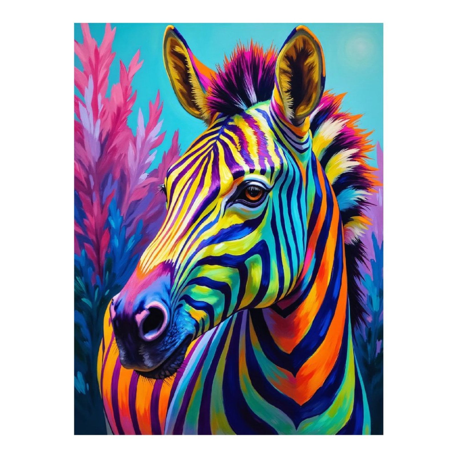 Diamond Art Kit for Adults, Colorful Vibrant Abstract Art Diamond ...