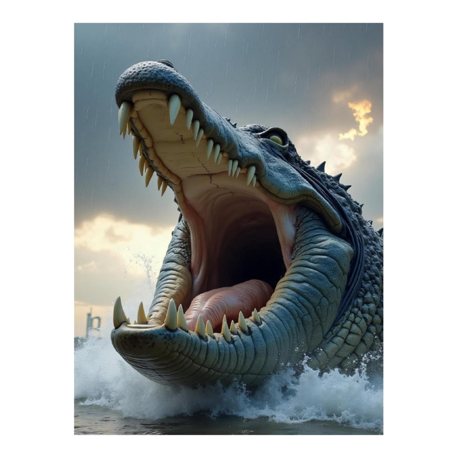 Diamond Art Kit for Adults, Cool Realistic Crocodile Print No.13 ...