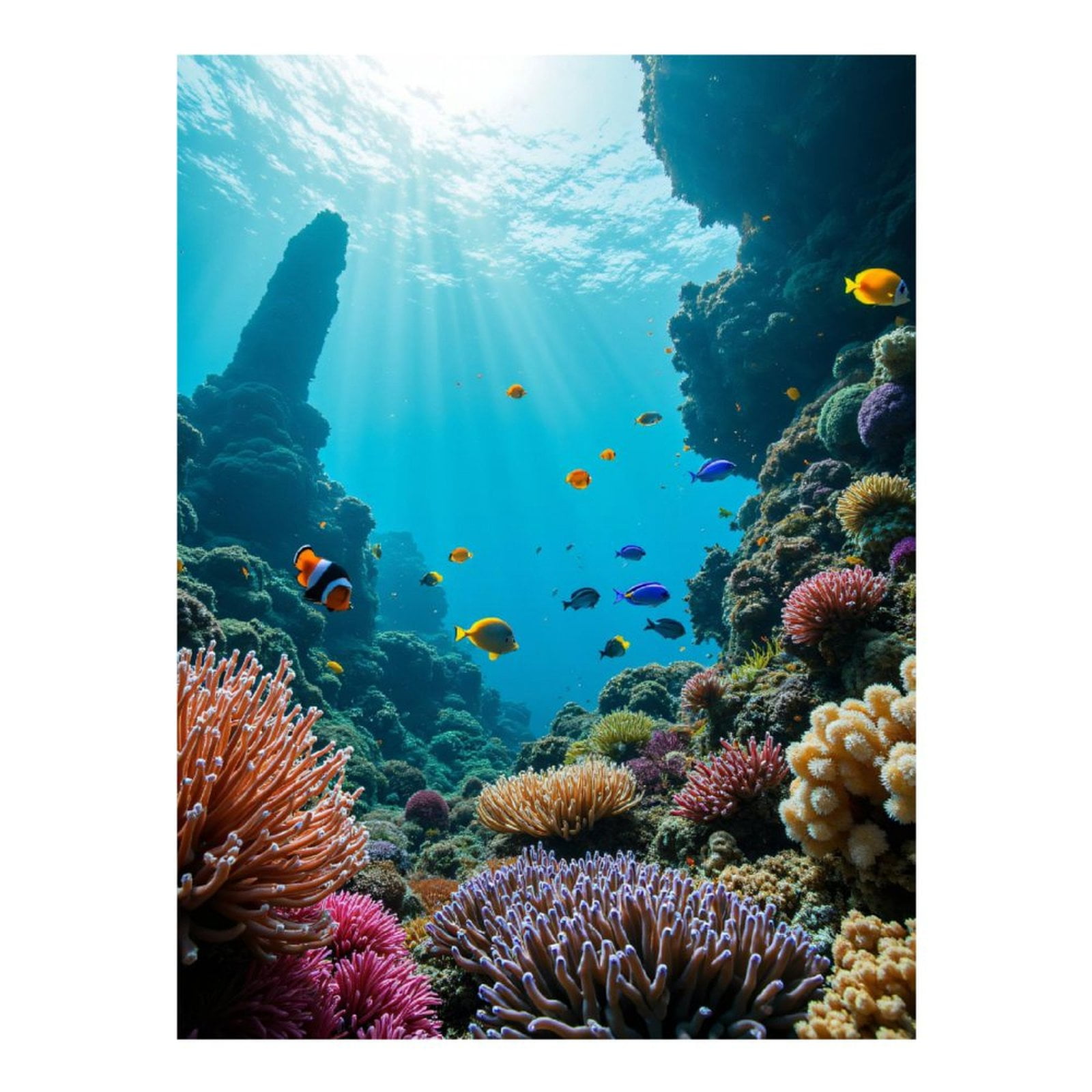 Diamond Art Kit for Adults, Coral Reef Underwater Marine Life Diamond ...