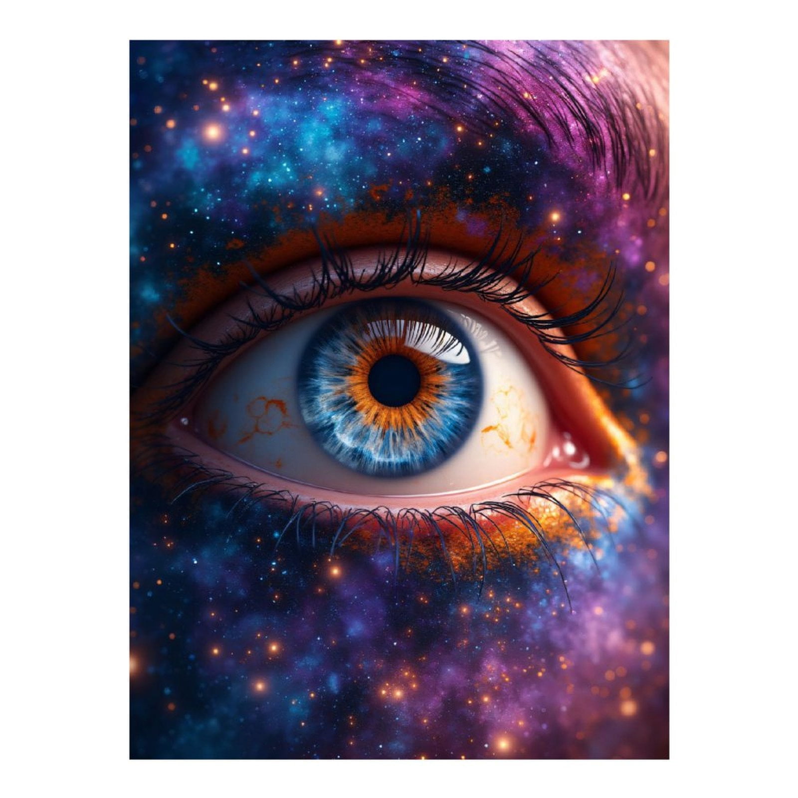 Diamond Art Kit for Adults, Cosmic Eye Colors Starlit Vision Diamond ...