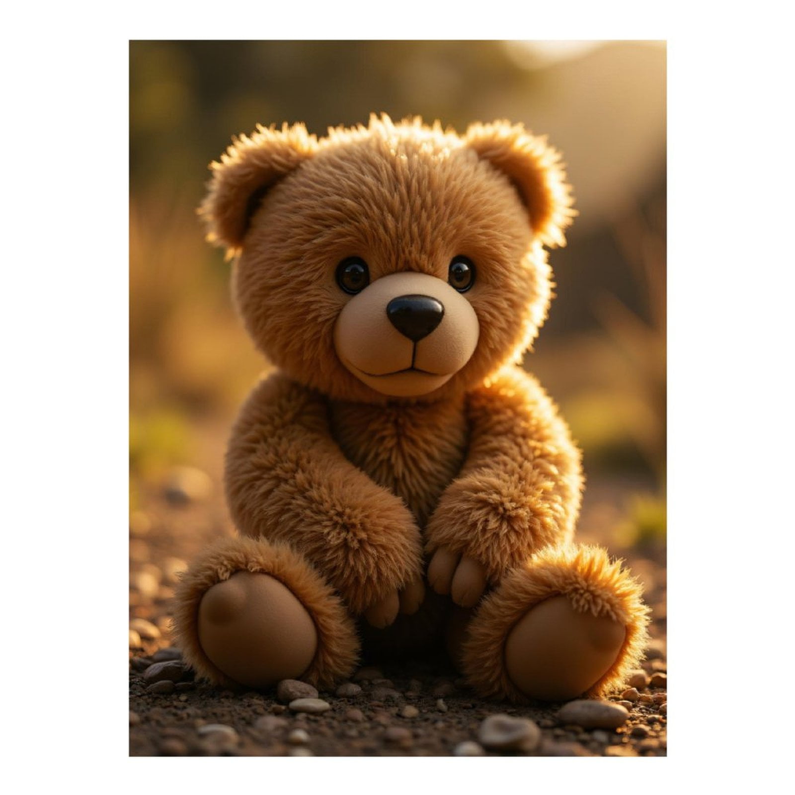 Diamond Art Kit for Adults, Cuddly Plush Bear Outdoors Diamond Painting ...