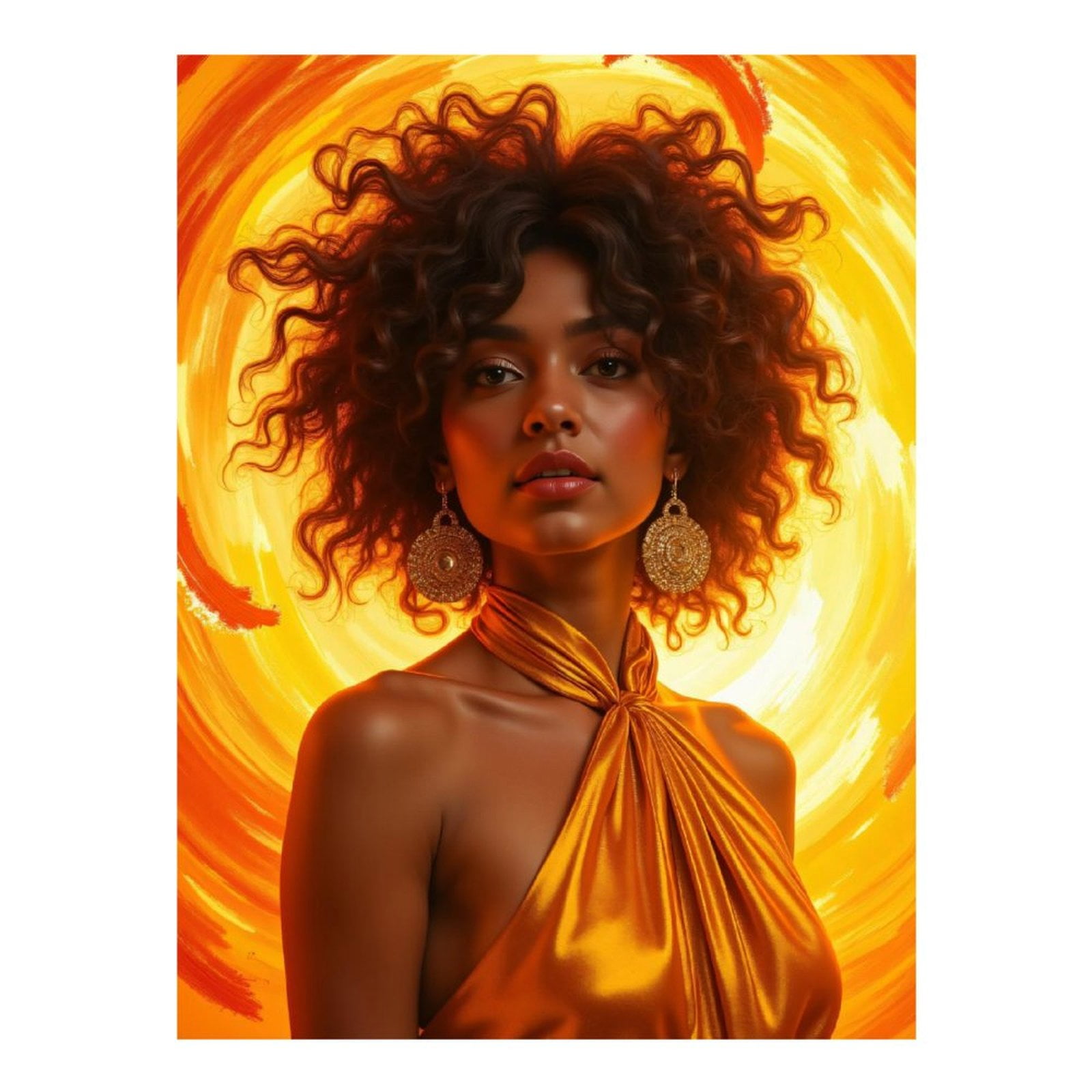 Diamond Art Kit for Adults, Curly Hair Fashion Portrait Art Diamond ...