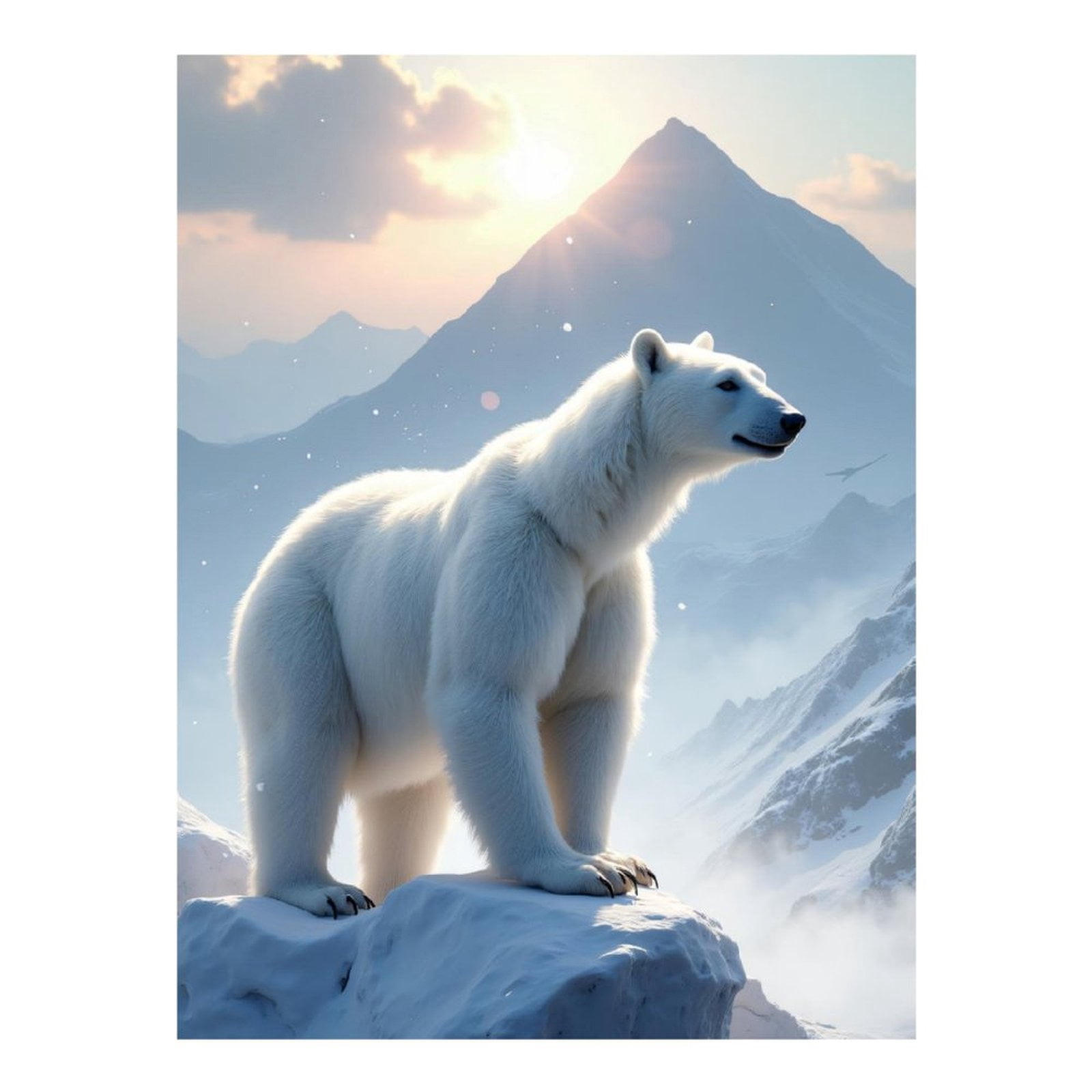 Diamond Art Kit for Adults, Cute Bear White Print No.239 Diamond ...