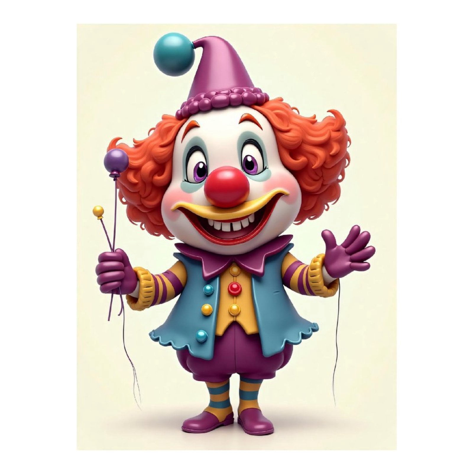 Diamond Art Kit for Adults, Cute Cartoon Clown Print No.3 Diamond ...