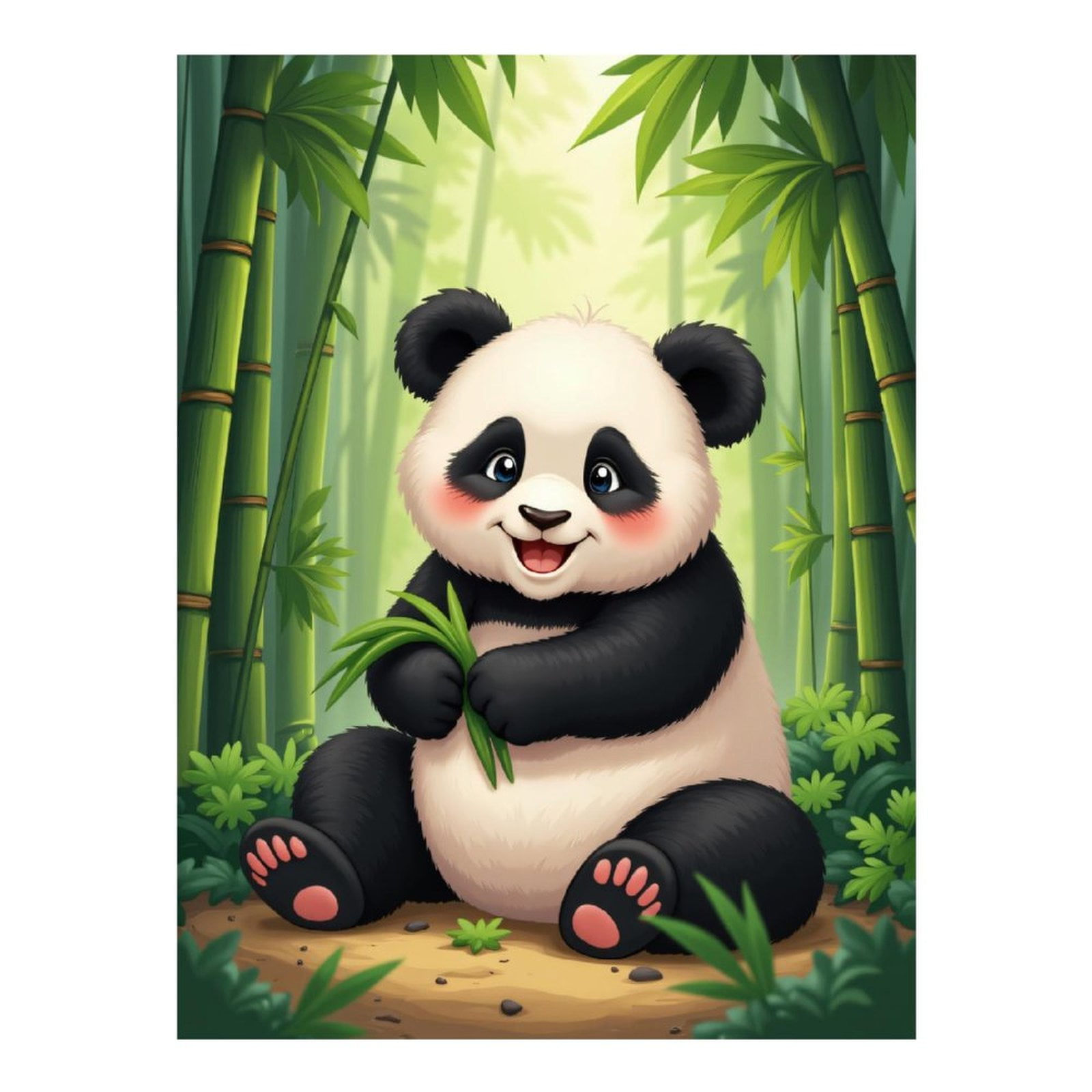 Diamond Art Kit for Adults, Cute Panda Playing Forest Diamond Painting for Adults Beginners, 5D ...