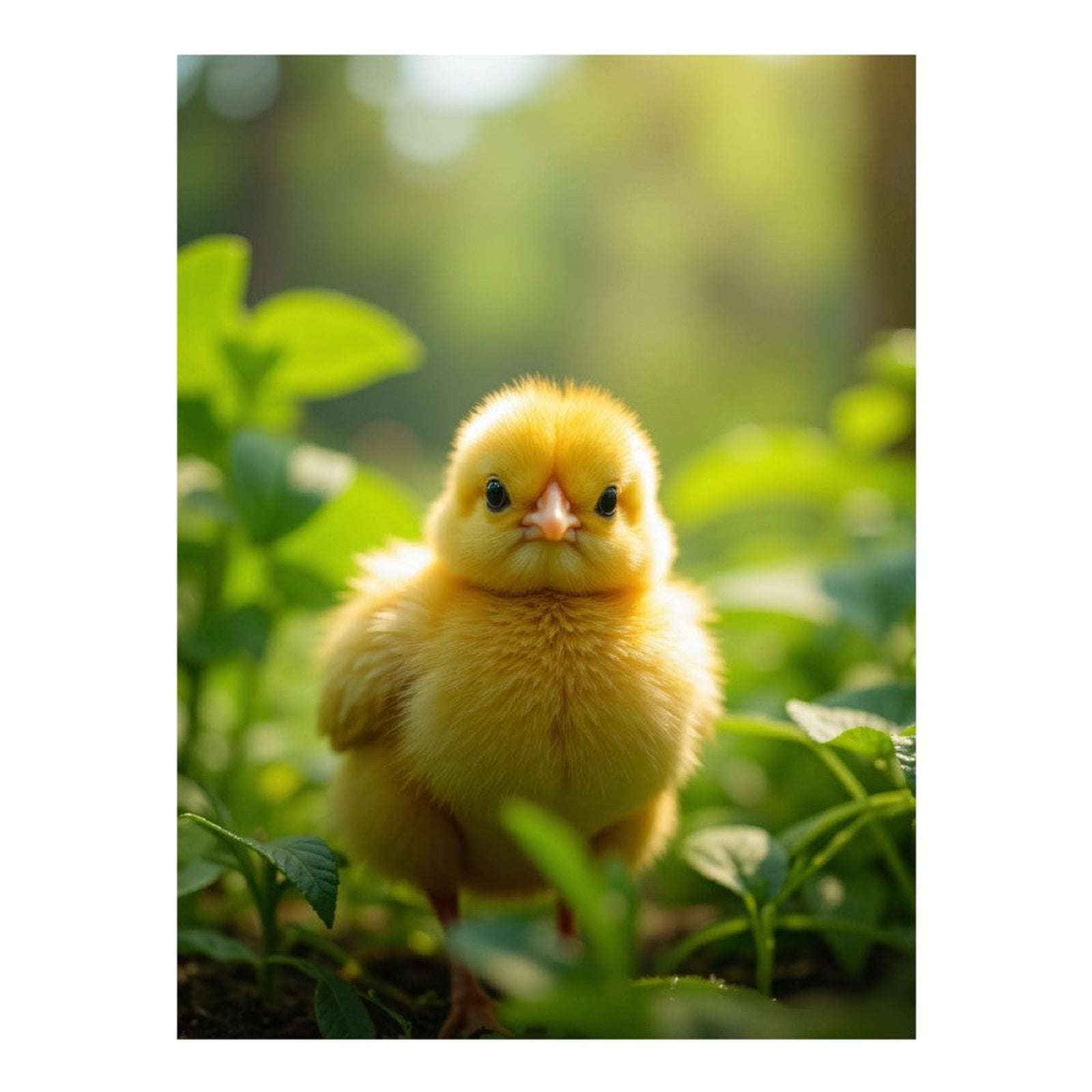 Diamond Art Kit for Adults, Cute Yellow Chick Greenery Field Diamond ...