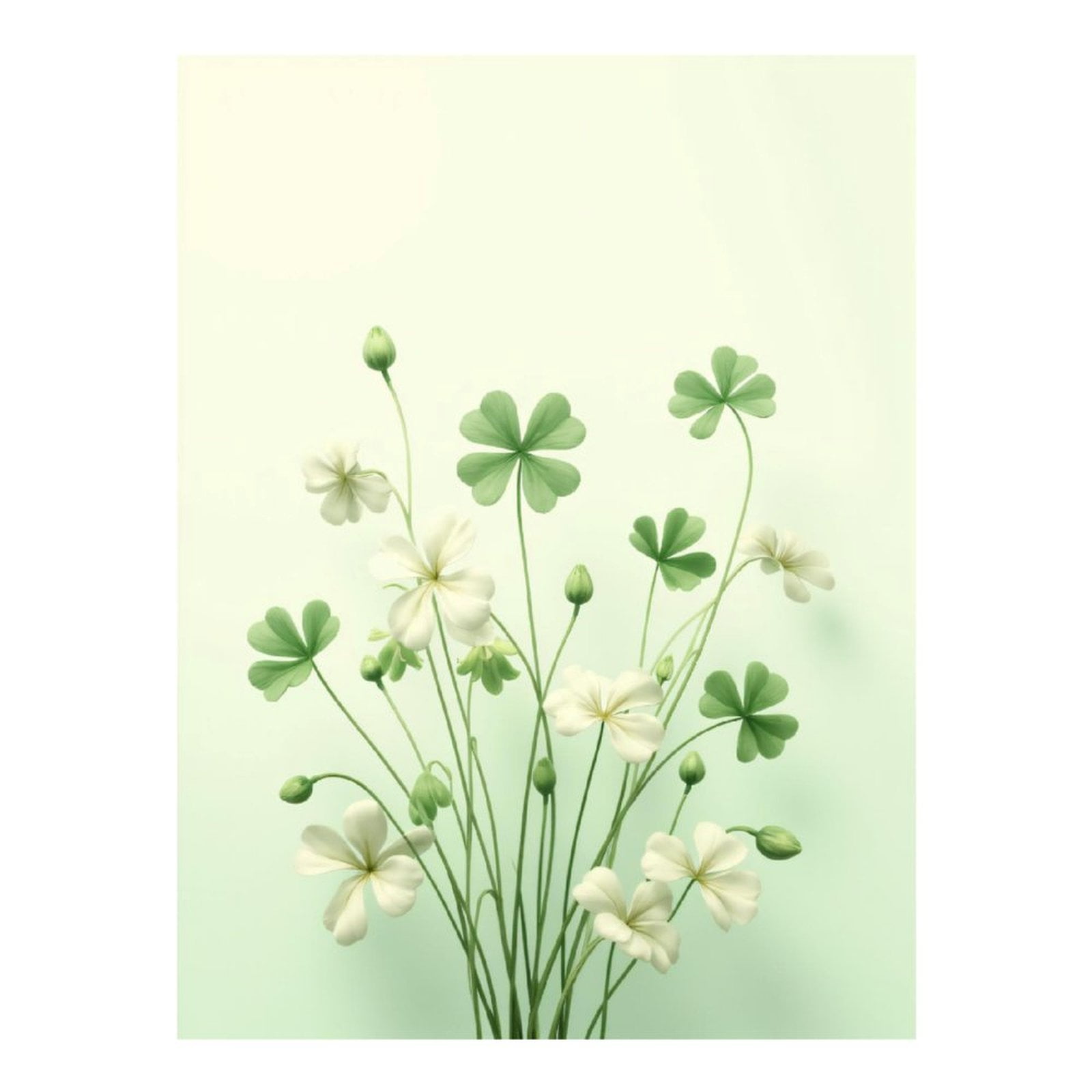 Diamond Art Kit for Adults, Delicate Green White Flora Arrangement Diamond Painting for Adults ...